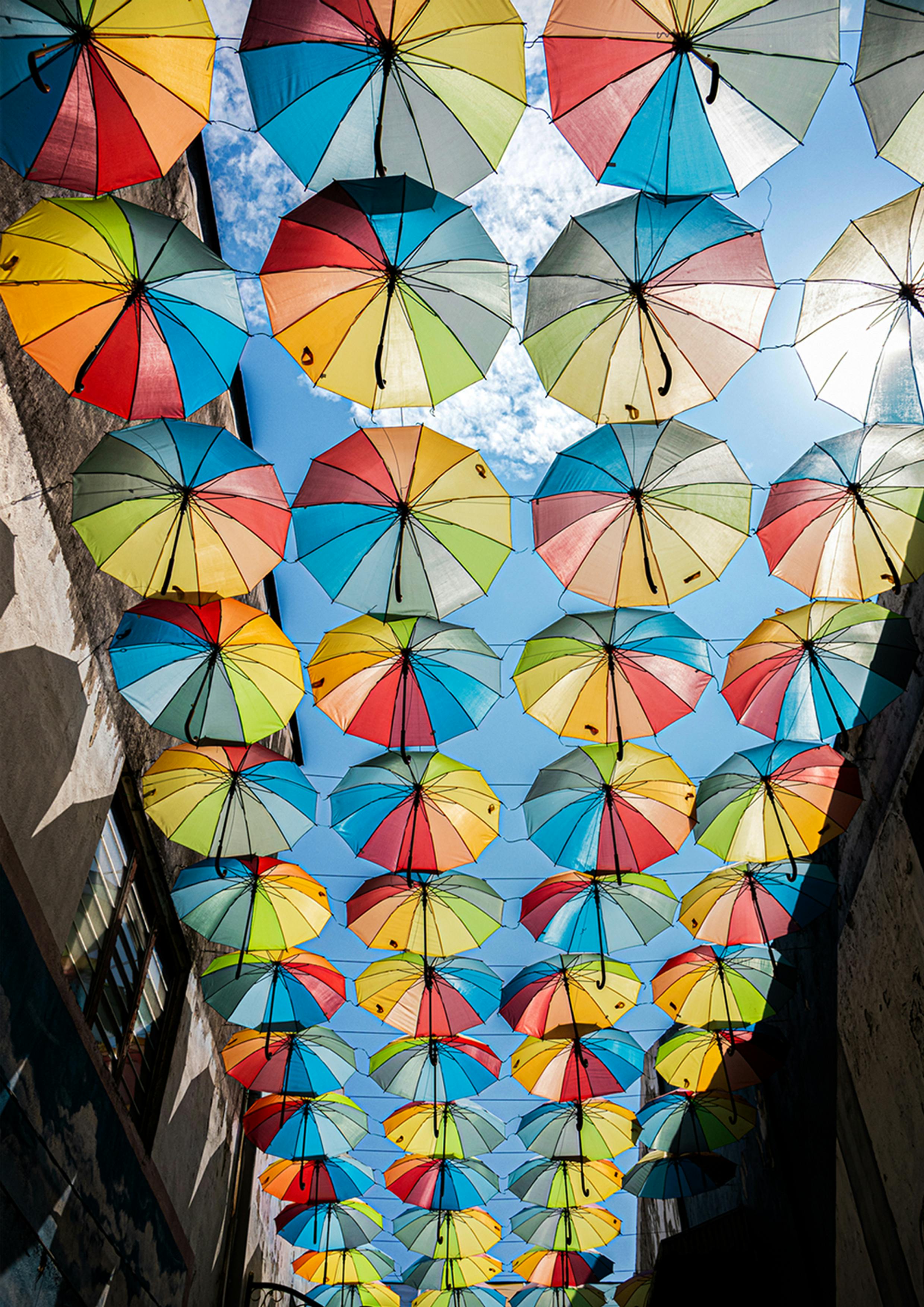 Colorful Umbrella Installation in Muar, Malaysia · Free Stock Photo