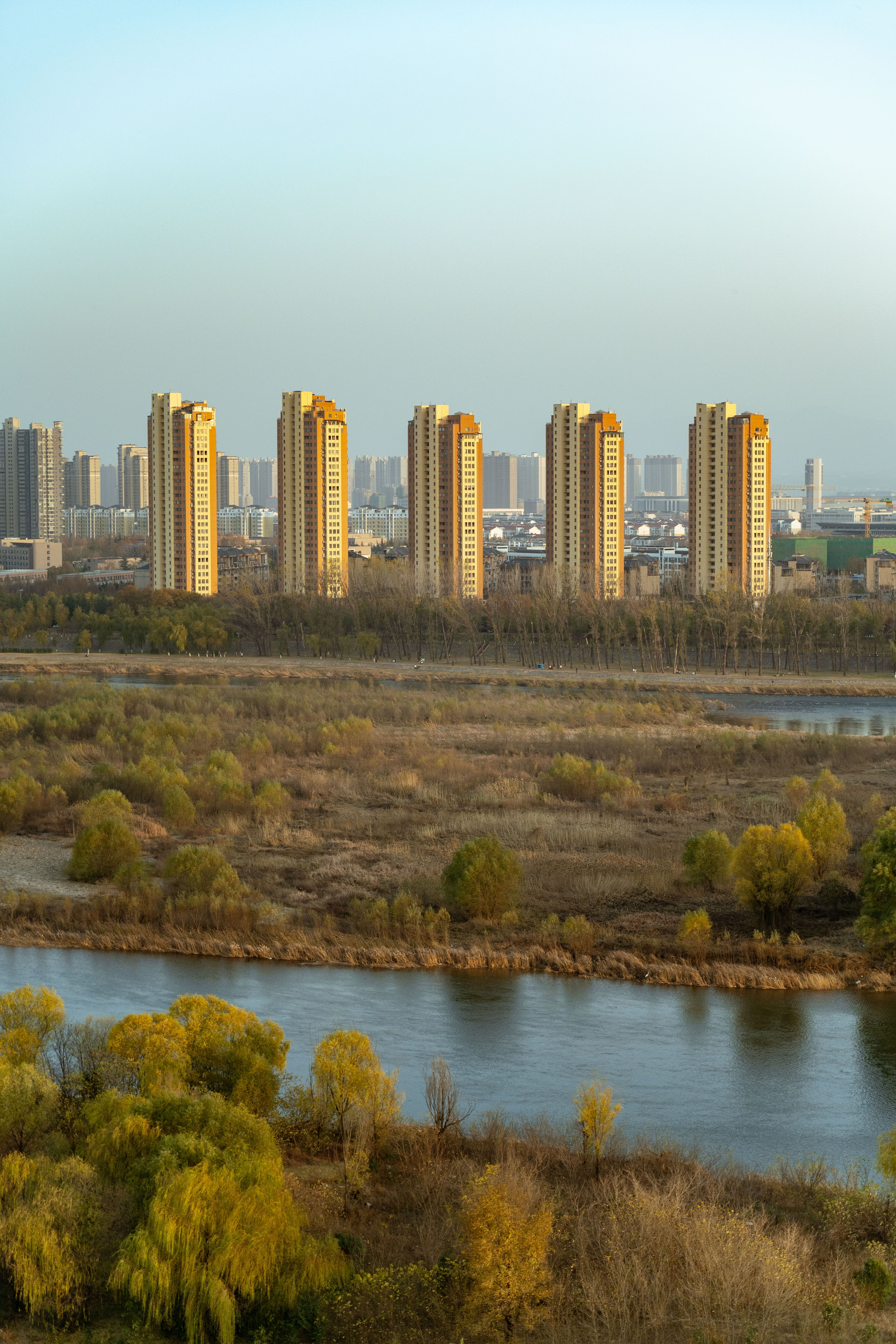 High-rise buildings along Luo River in Luoyang · Free Stock Photo