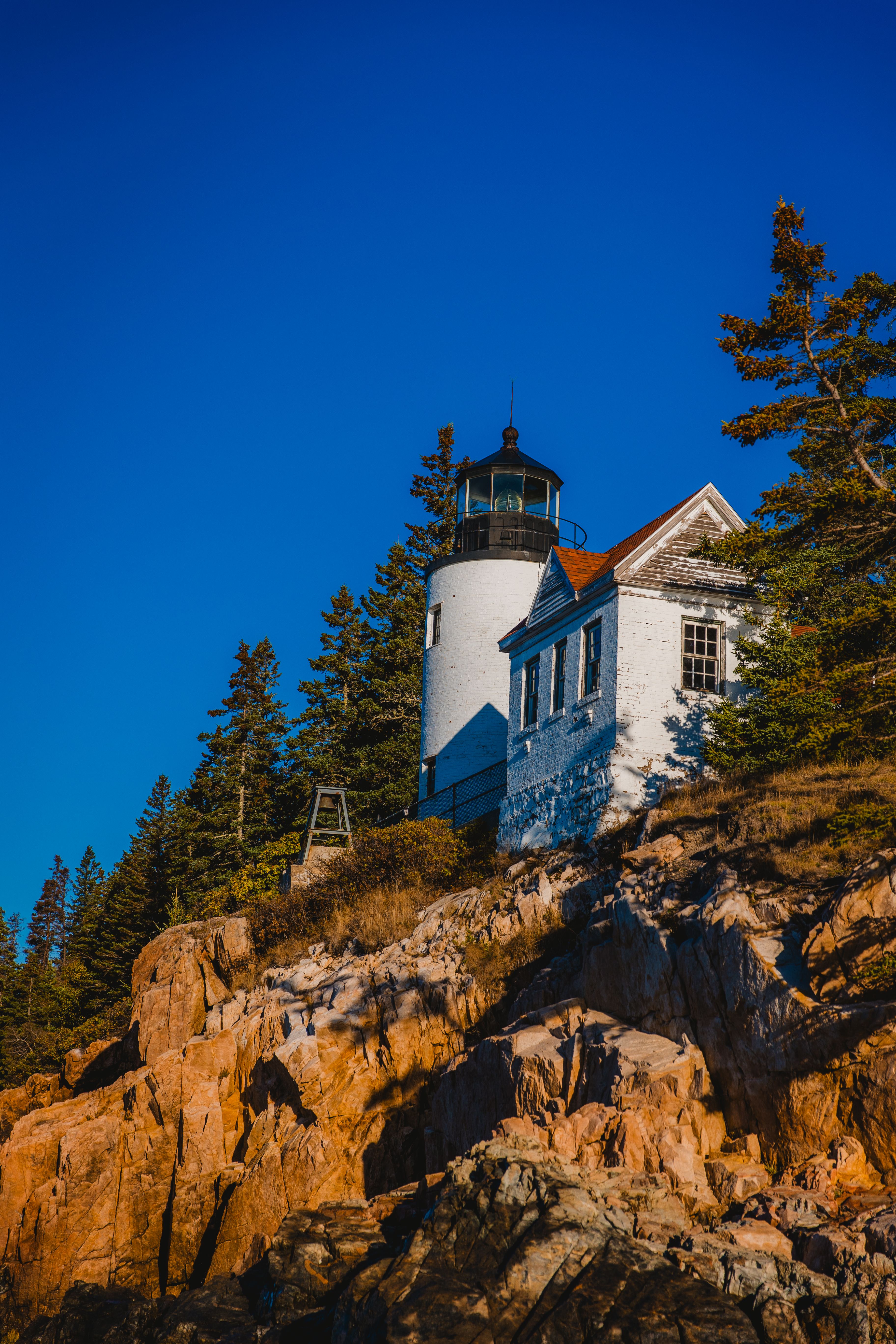 Scenic Bass Harbor Lighthouse in Acadia Park · Free Stock Photo