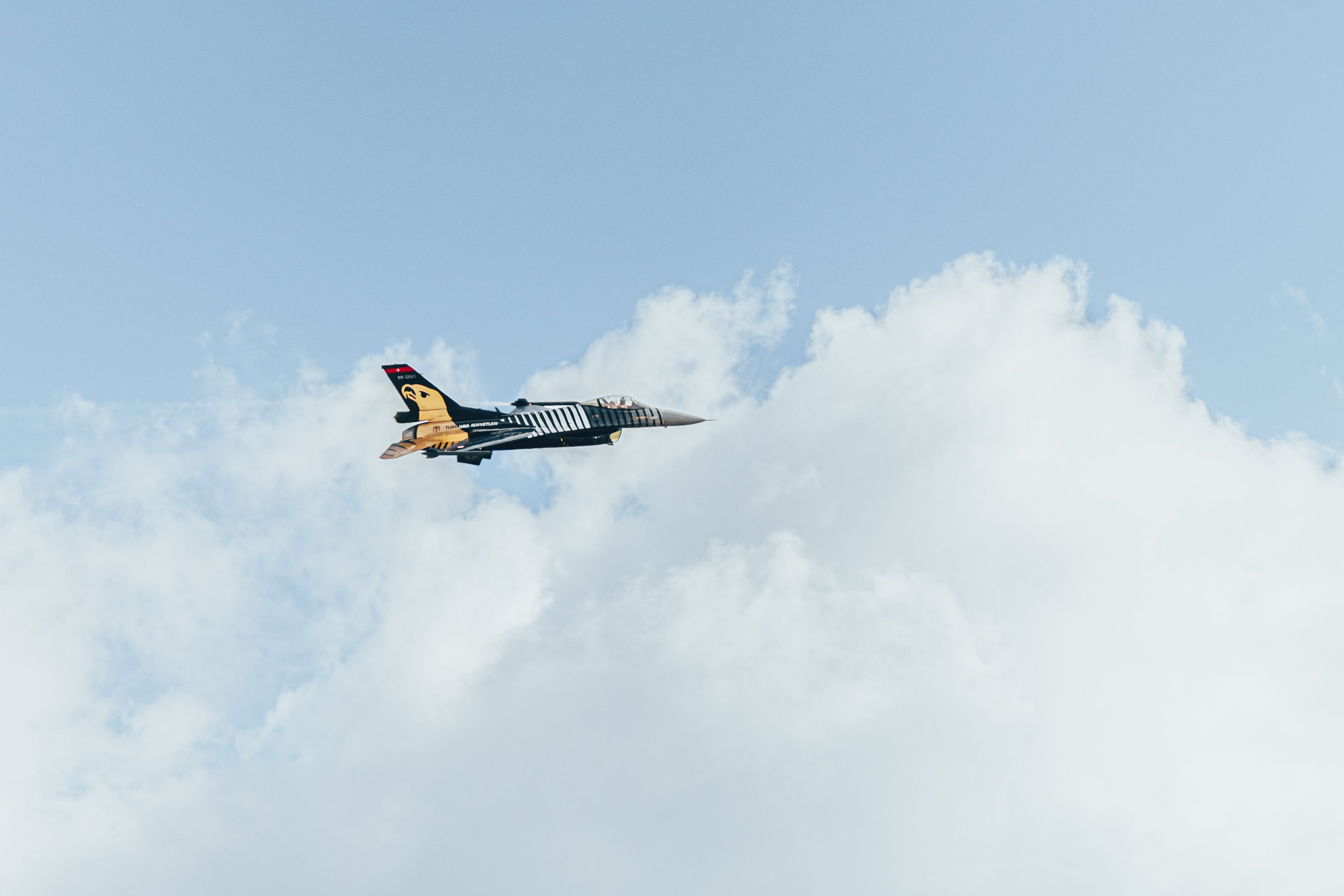 Jet Fighter Flying Through Clear Sky · Free Stock Photo
