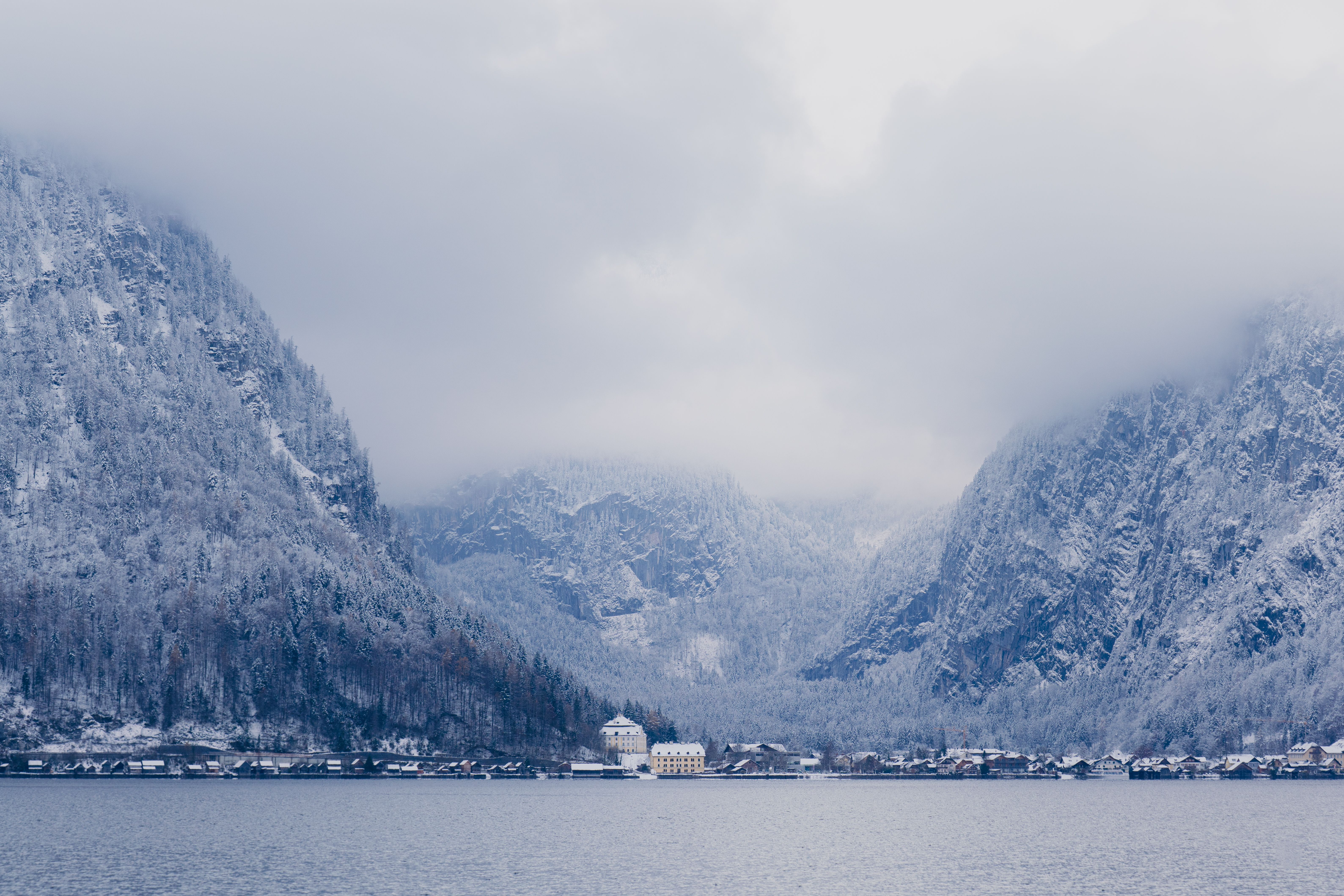 Scenic Winter Landscape of Alpine Village · Free Stock Photo