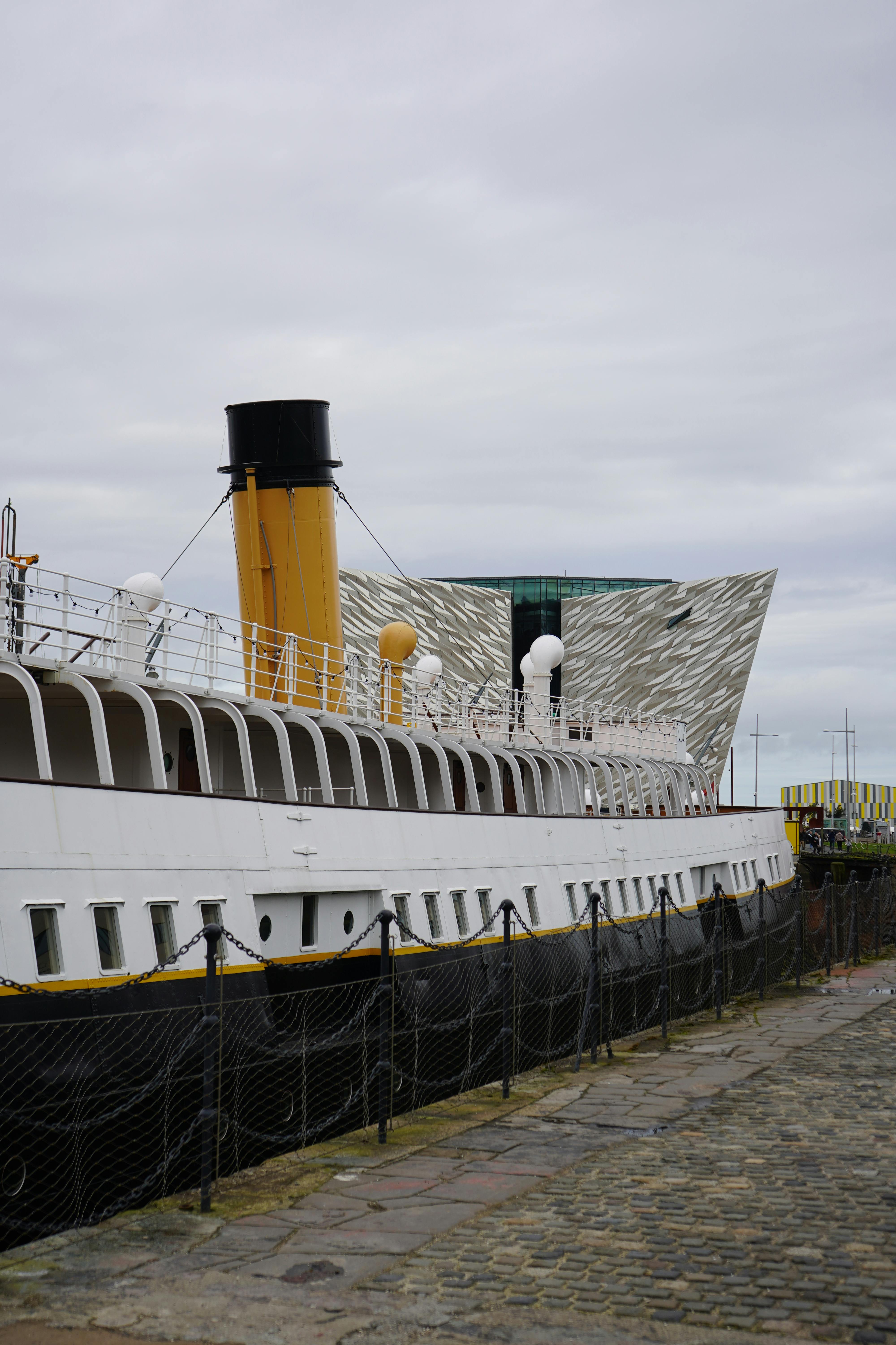 Historic Ship at Belfast Titanic Museum · Free Stock Photo