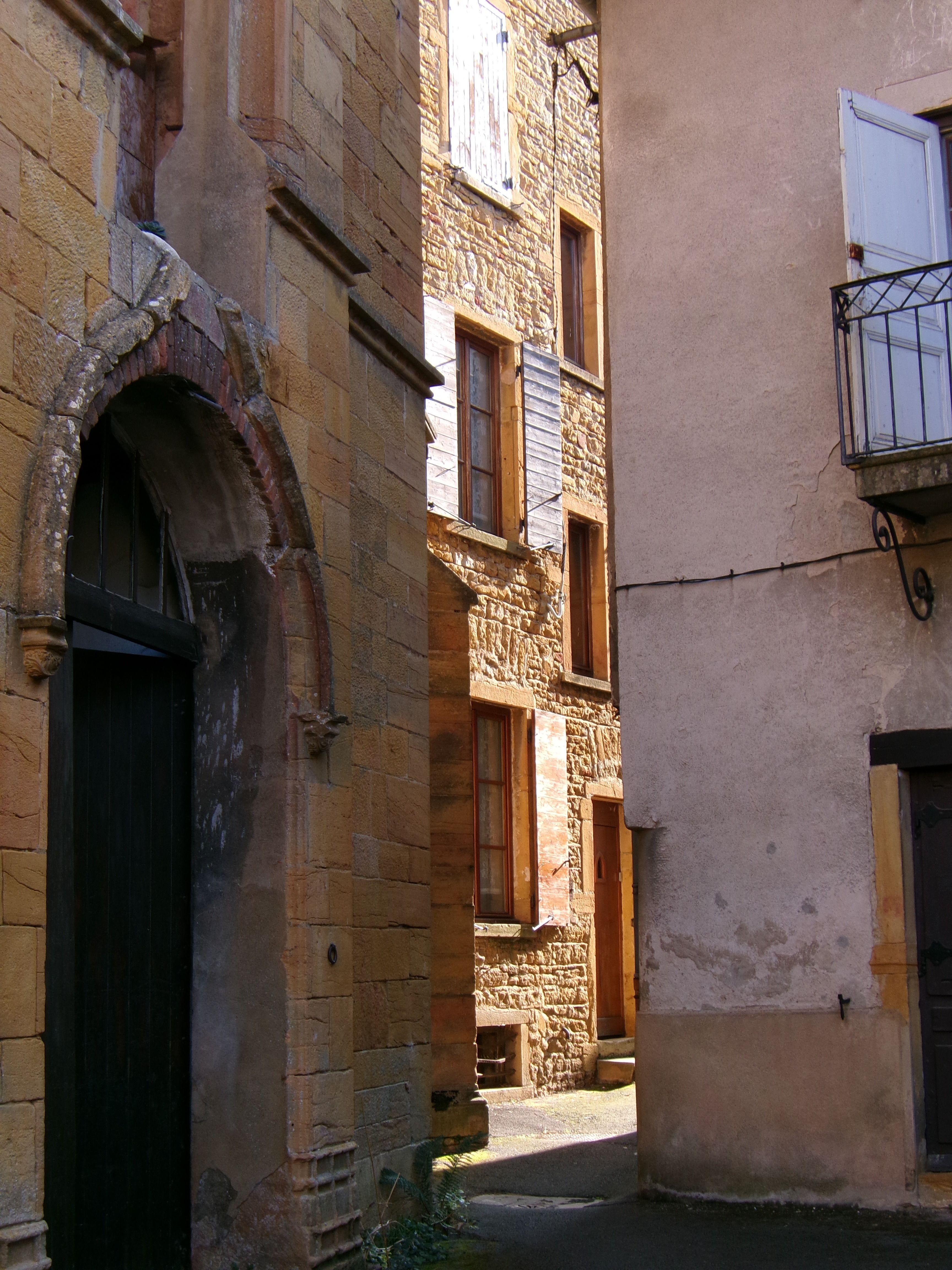 Charming French Village Street with Historic Architecture · Free Stock ...