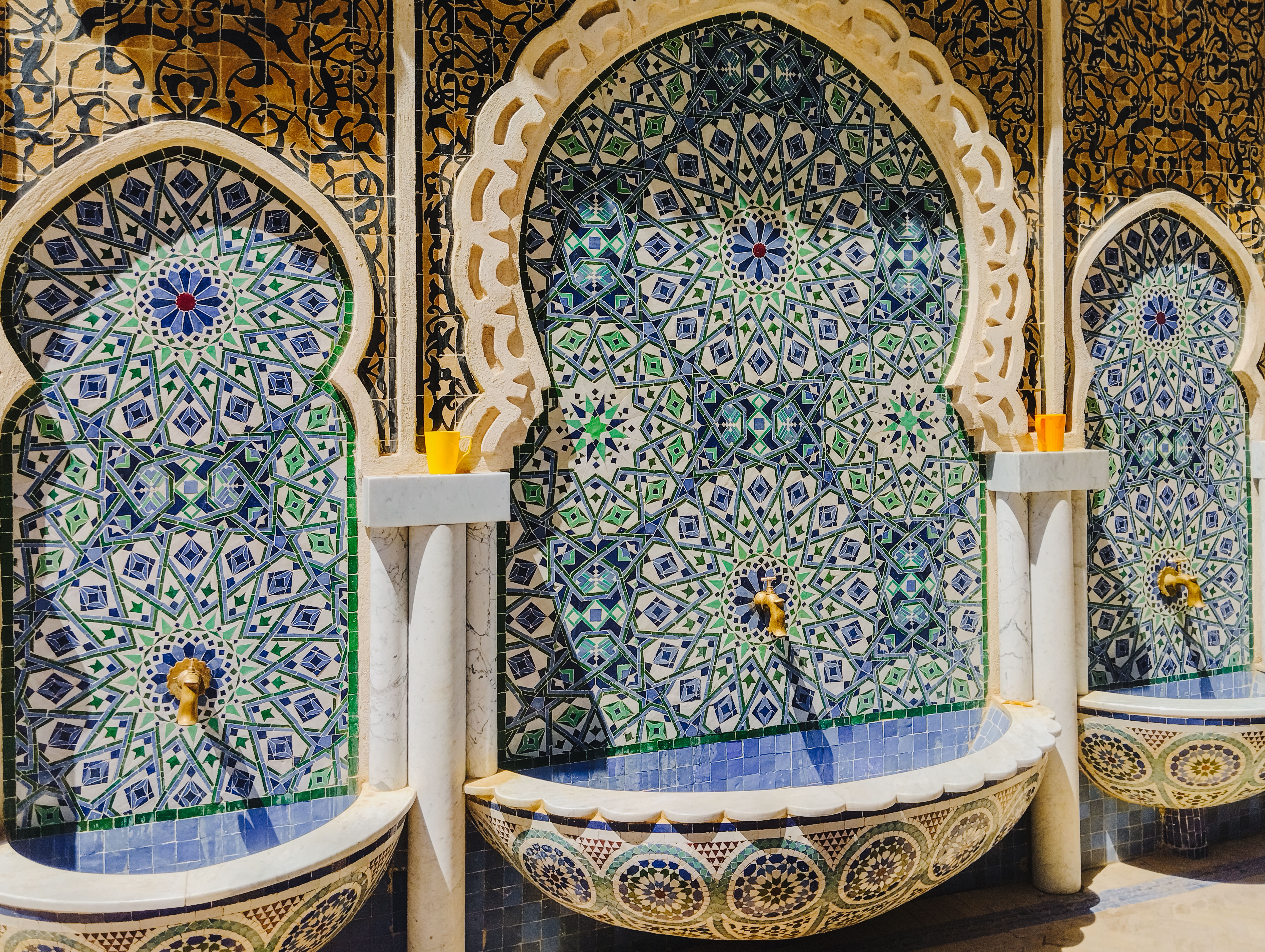 Intricate Moroccan Mosaic Fountain in Fes Medina · Free Stock Photo