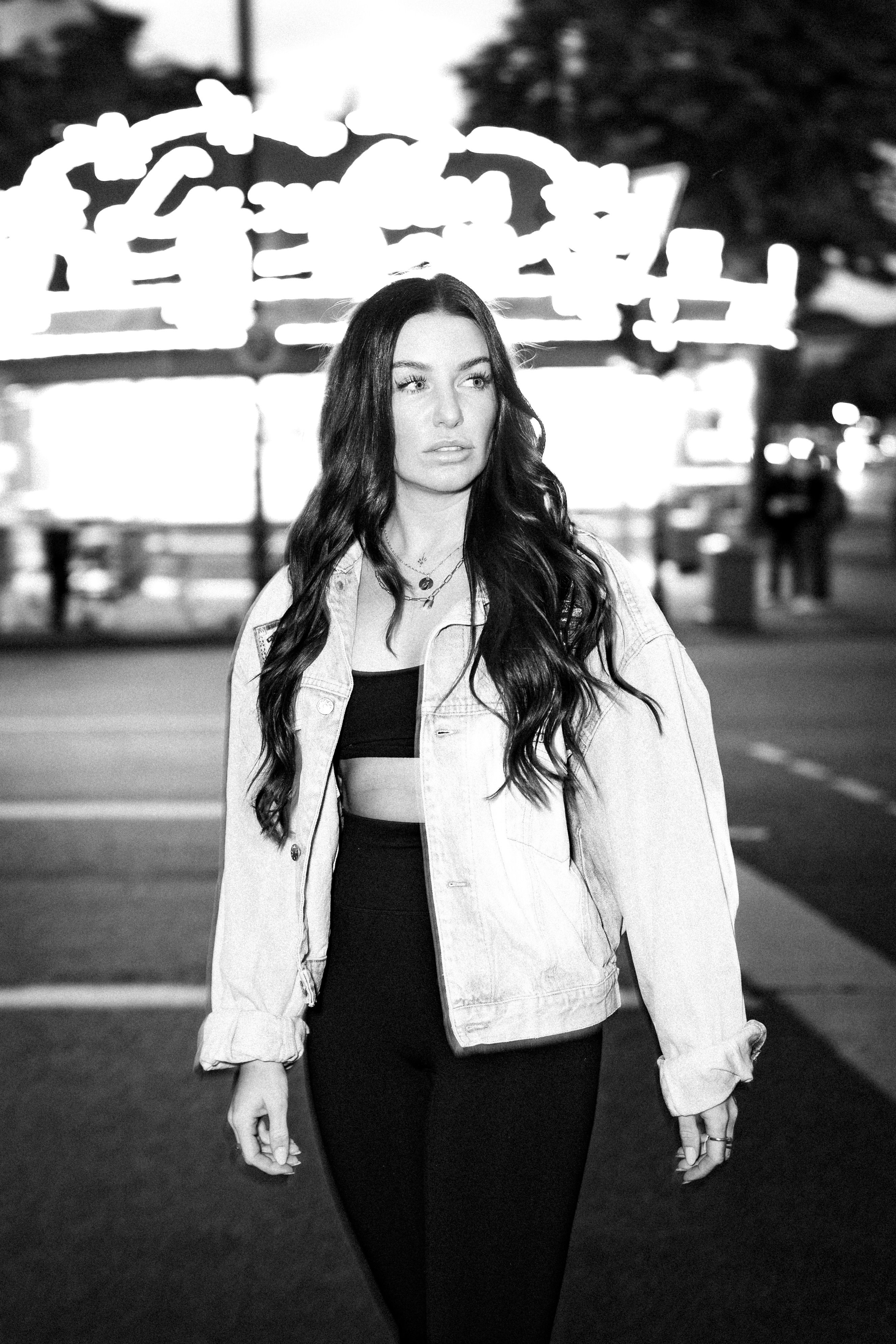 Portrait of a Woman on Reeperbahn at Night · Free Stock Photo