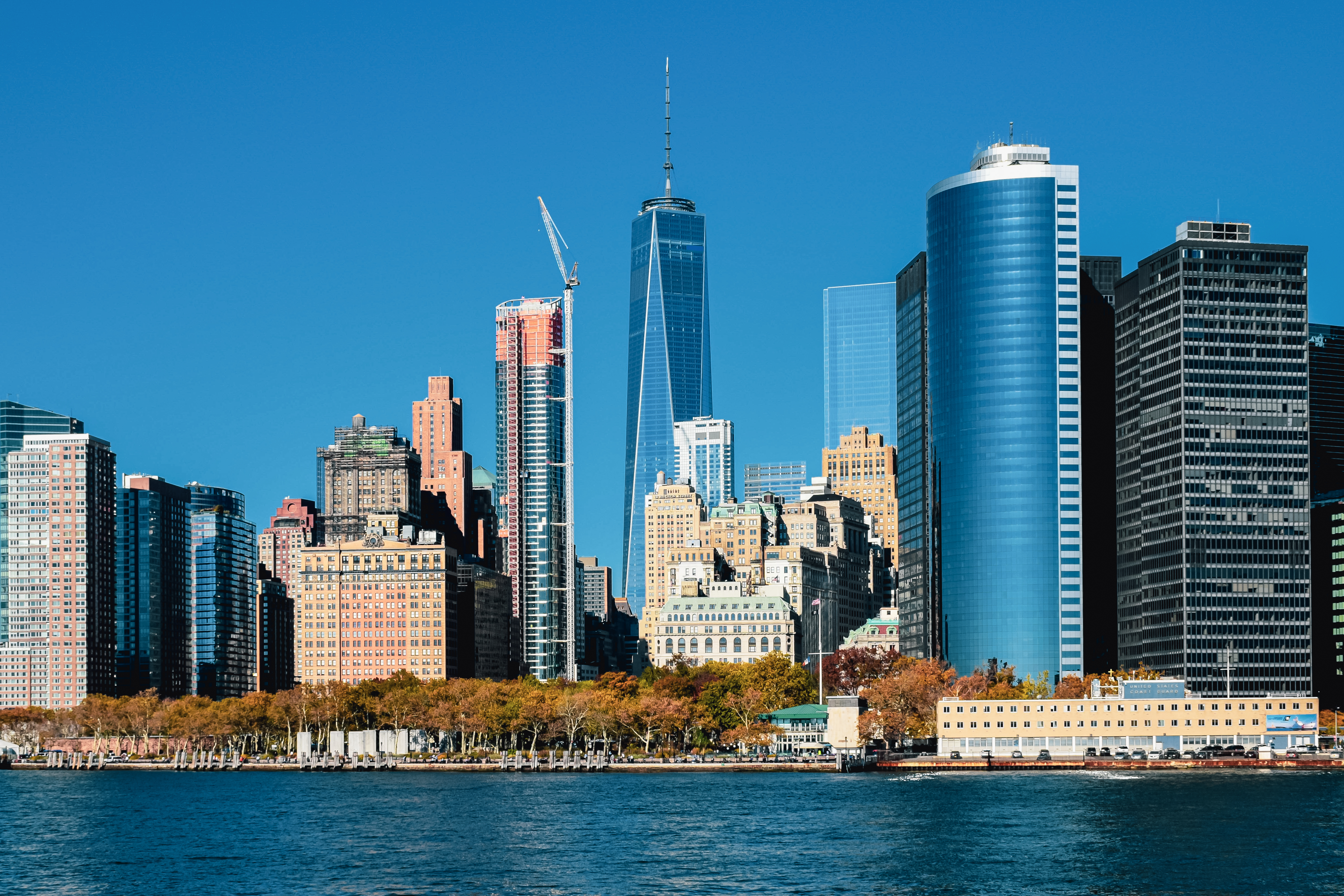 Stunning Lower Manhattan Skyline with Blue Sky · Free Stock Photo