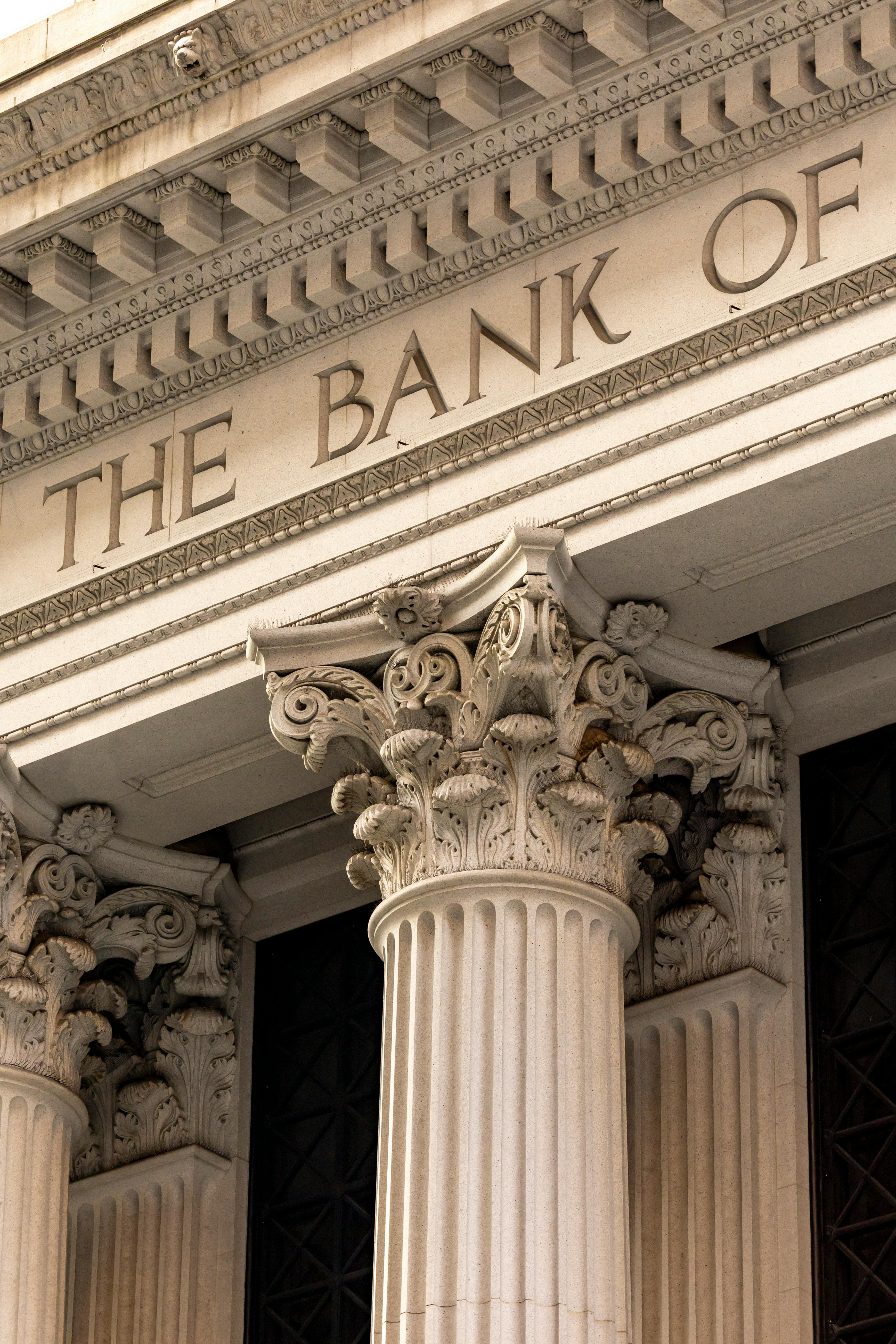 Classic Bank Building with Corinthian Columns · Free Stock Photo