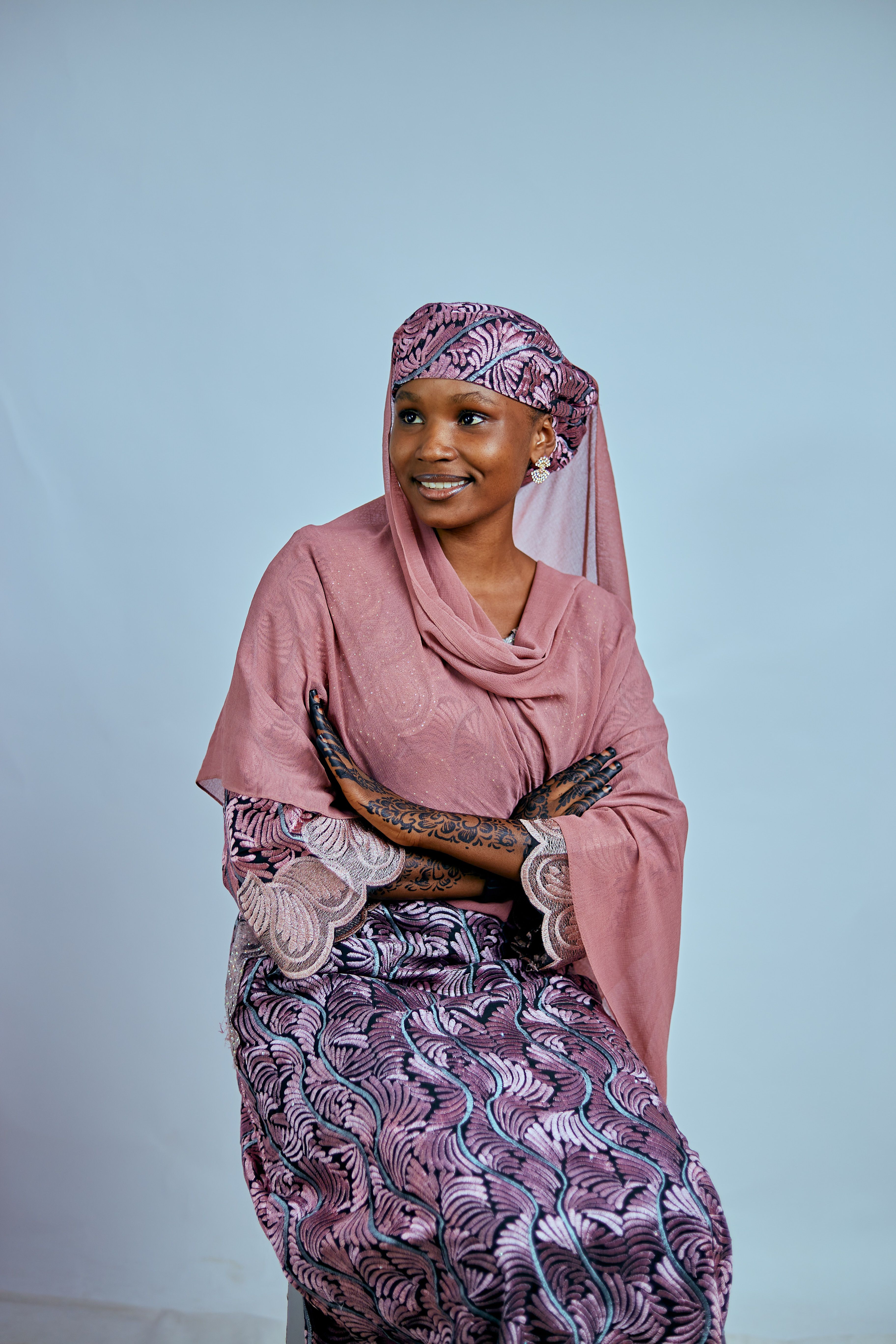 Smiling Woman in Traditional African Attire · Free Stock Photo
