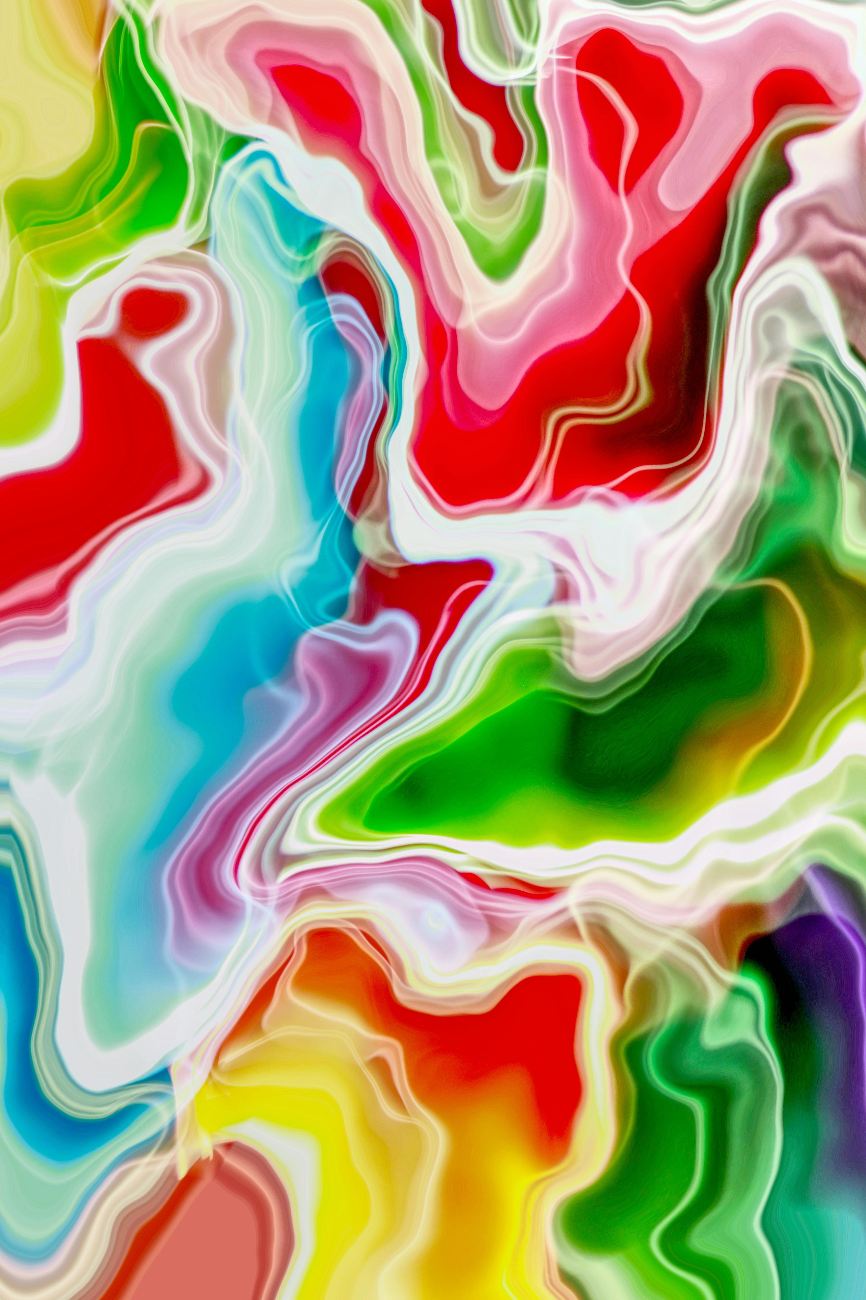 Vibrant Abstract Colorful Wave Pattern Art · Free Stock Photo