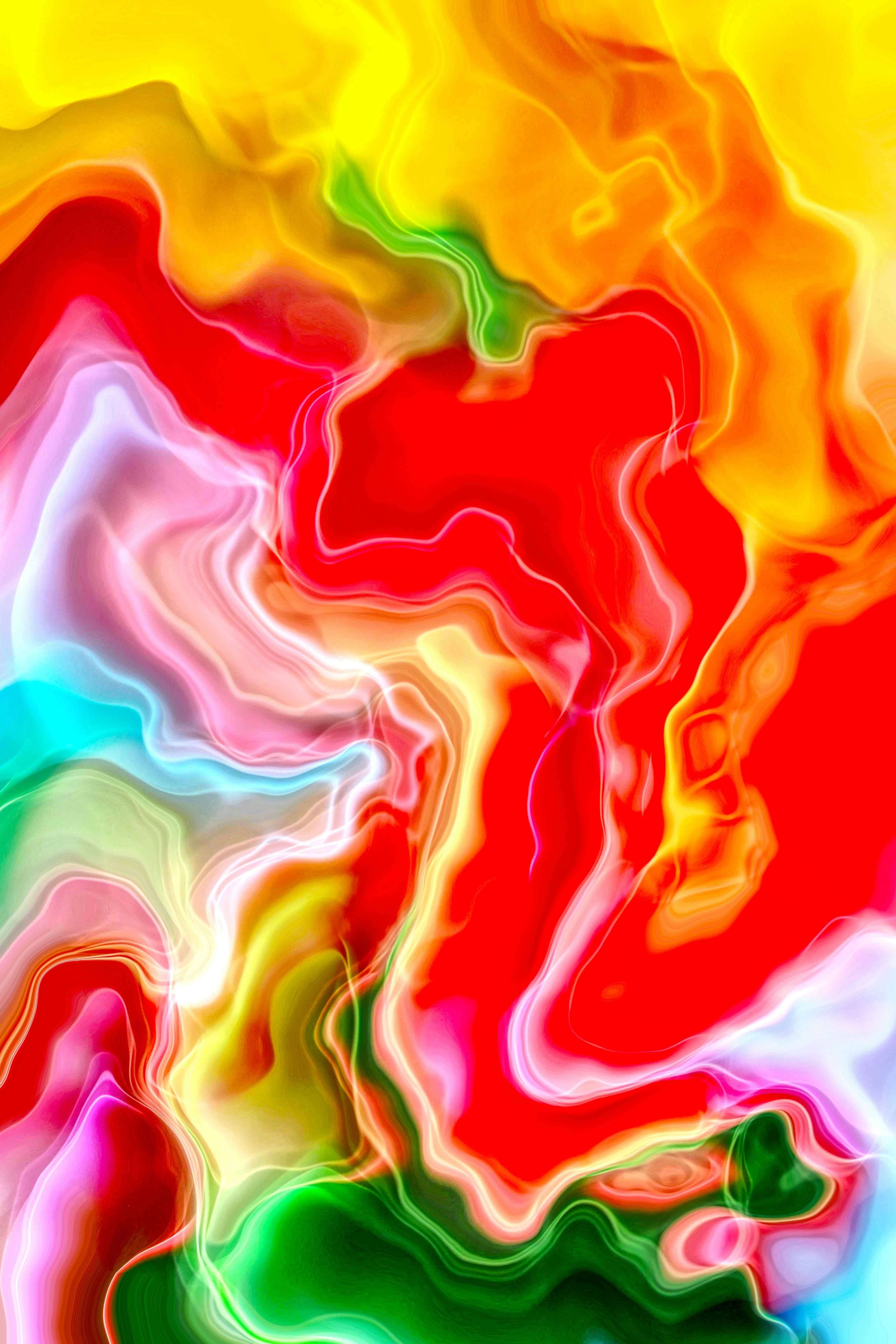 Vibrant Abstract Colorful Wave Pattern Art · Free Stock Photo