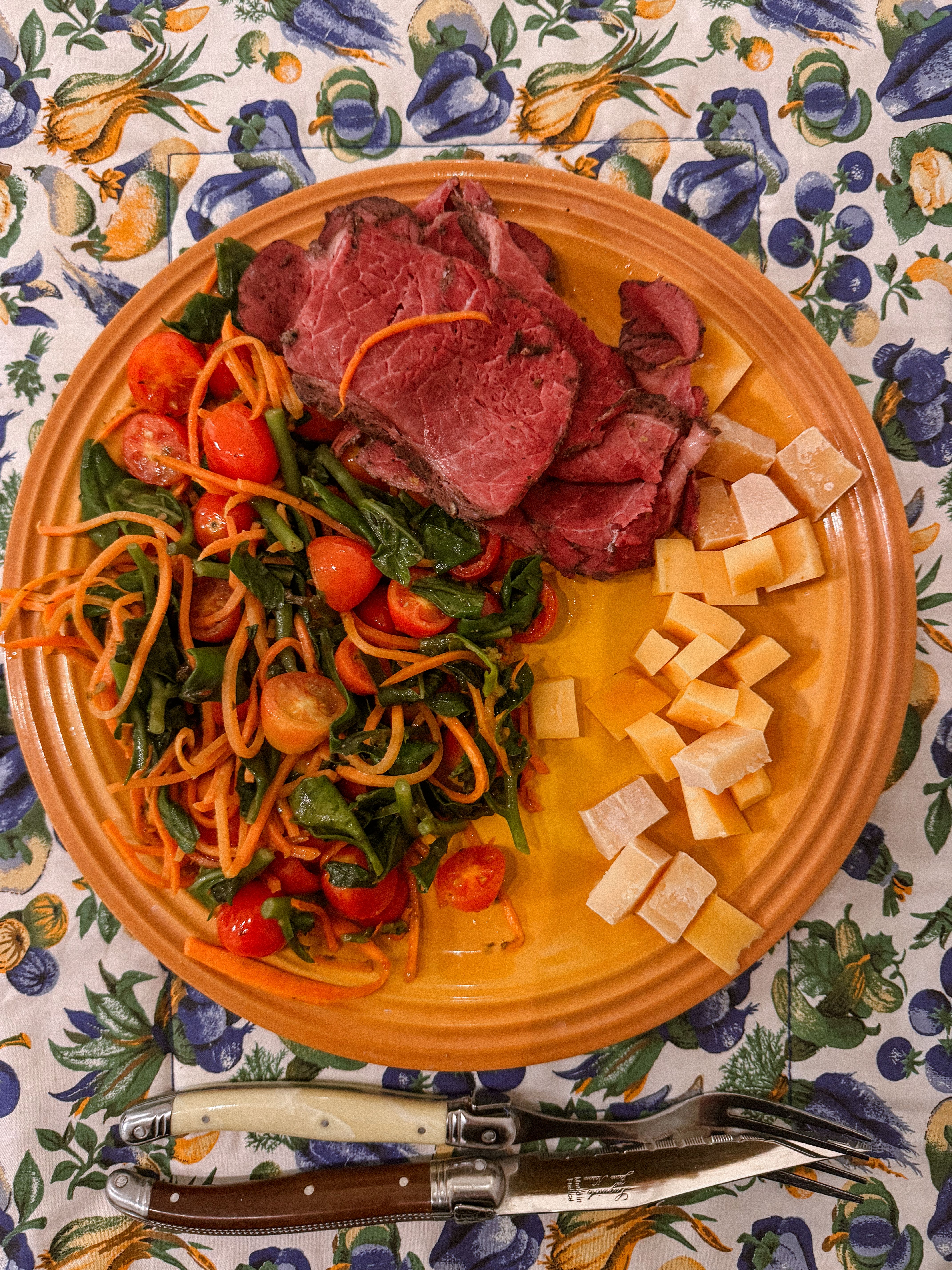 Colorful Italian Meal with Cheese and Veggies · Free Stock Photo