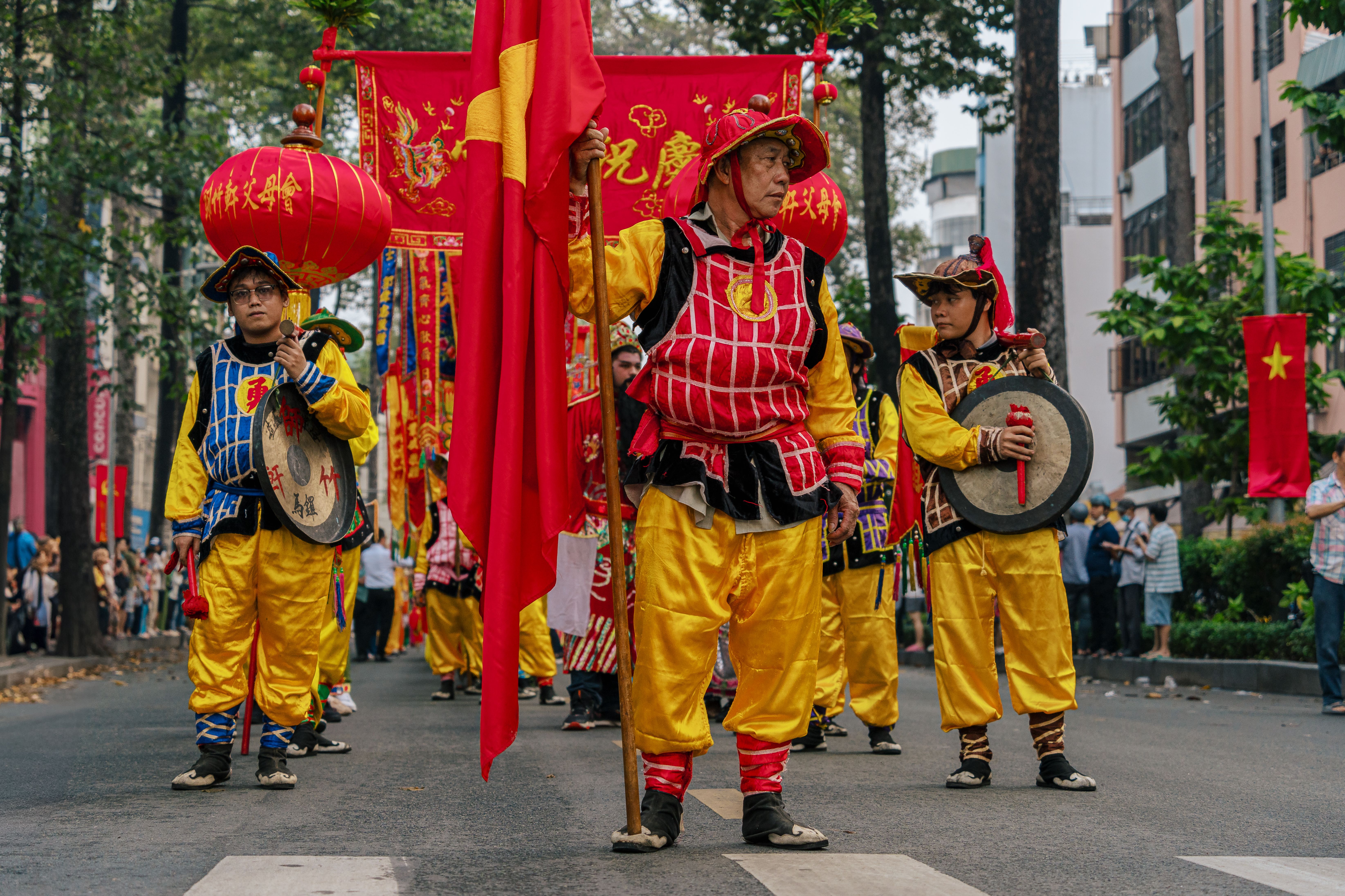 Traditional Vietnamese Parade in Ho Chi Minh City · Free Stock Photo