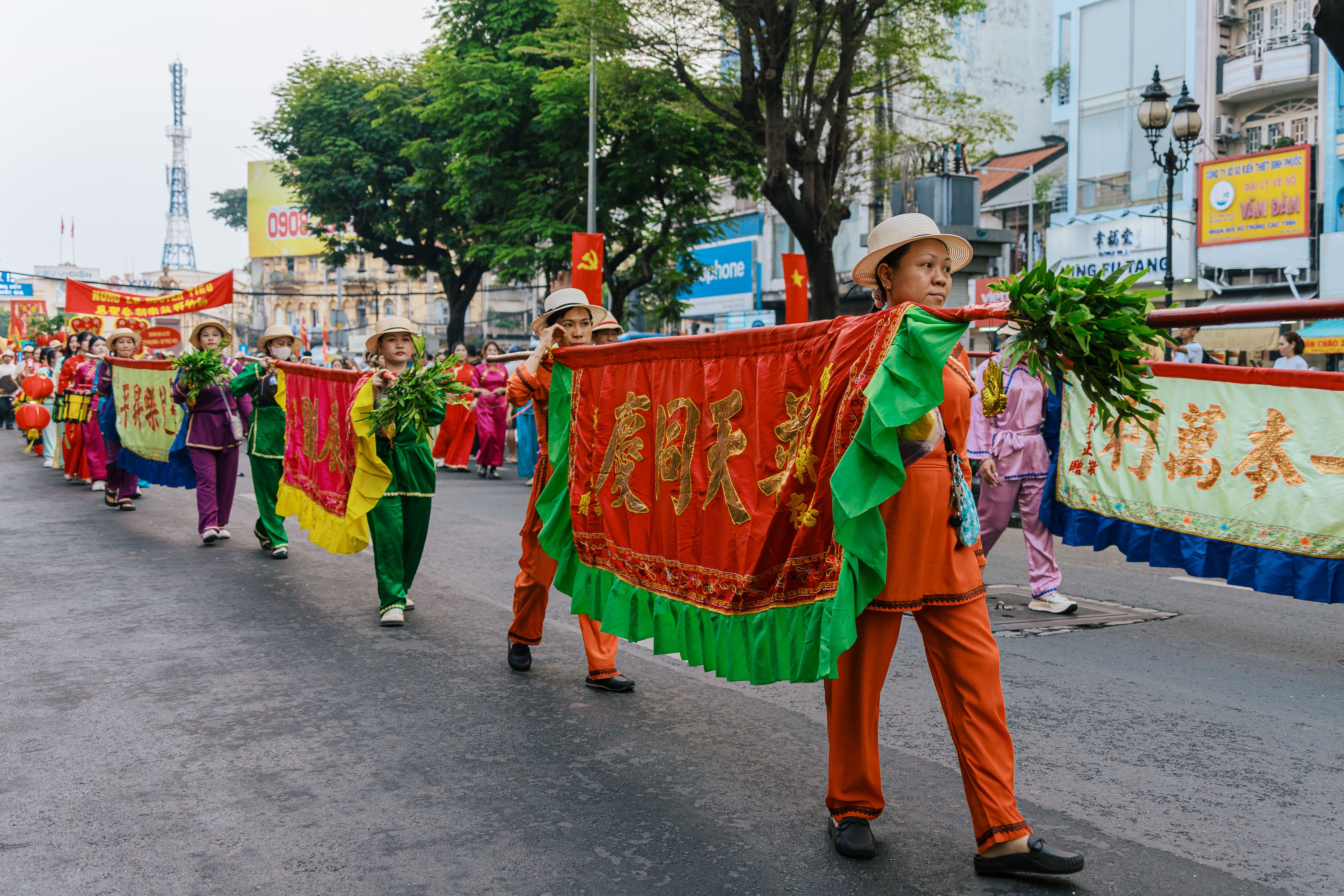 Colorful Vietnamese Cultural Parade in Ho Chi Minh City · Free Stock Photo