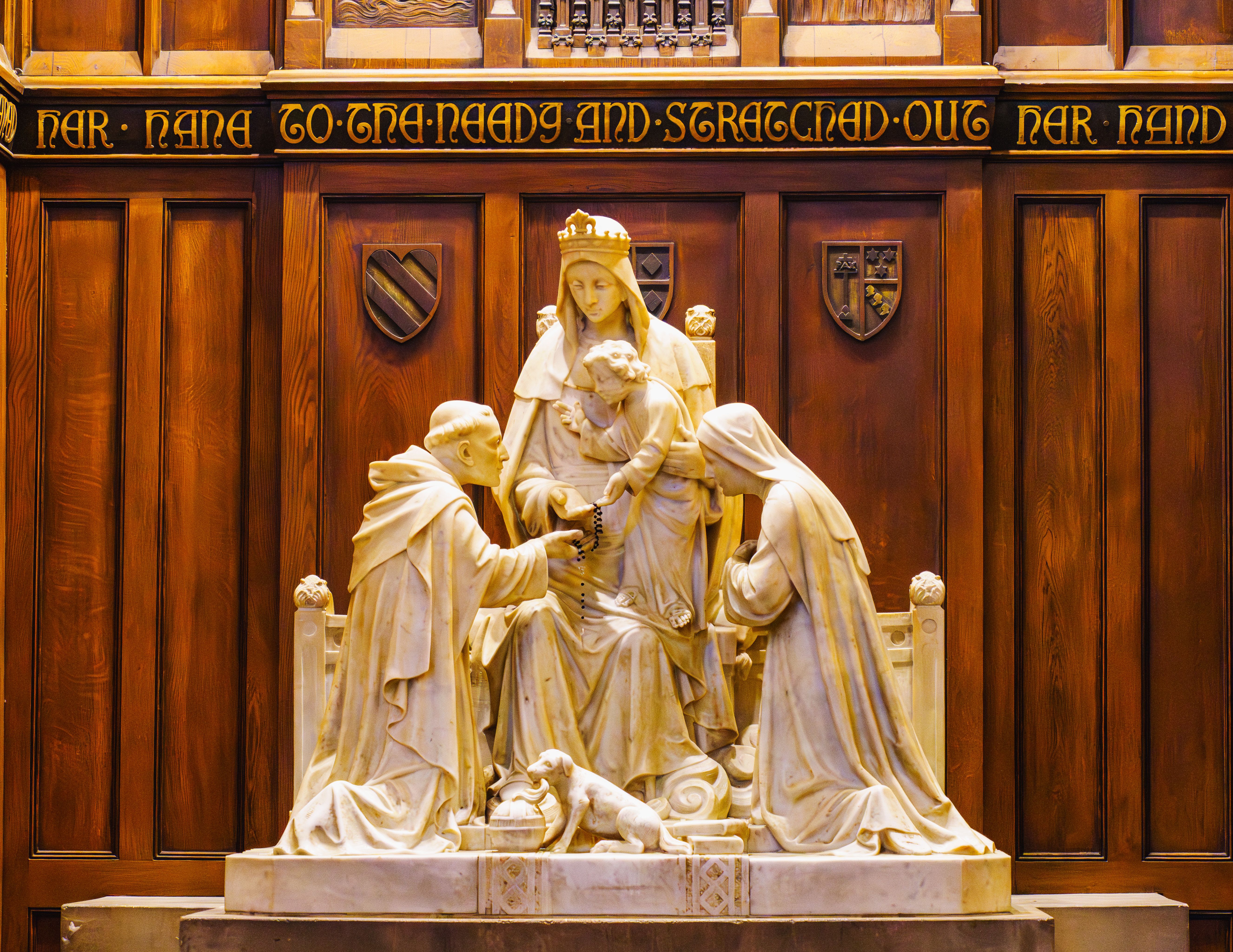 Gothic Marble Religious Sculpture in Church · Free Stock Photo