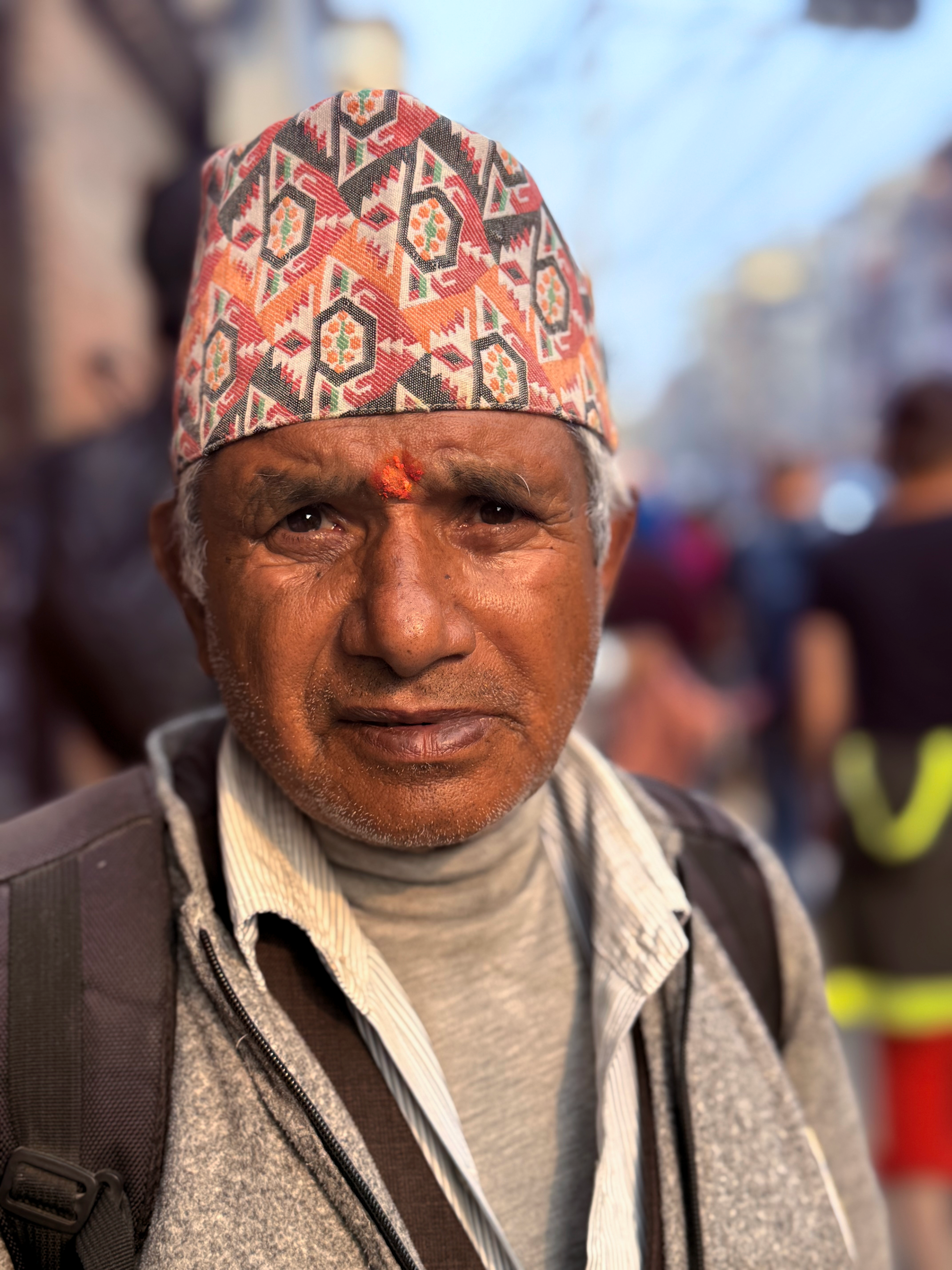 Elder Nepalese Man in Traditional Hat · Free Stock Photo