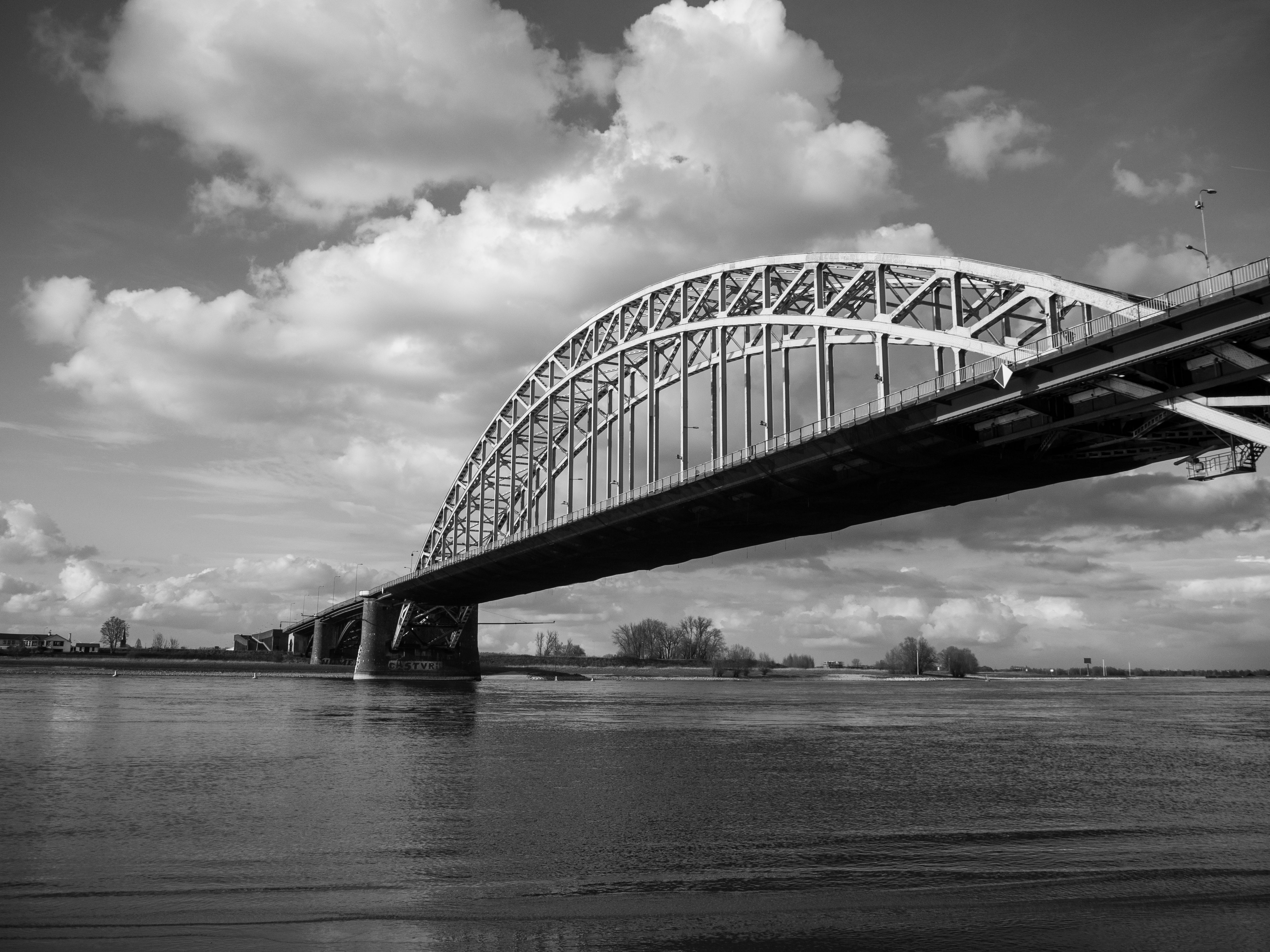 Black and White Arch Bridge Over River · Free Stock Photo
