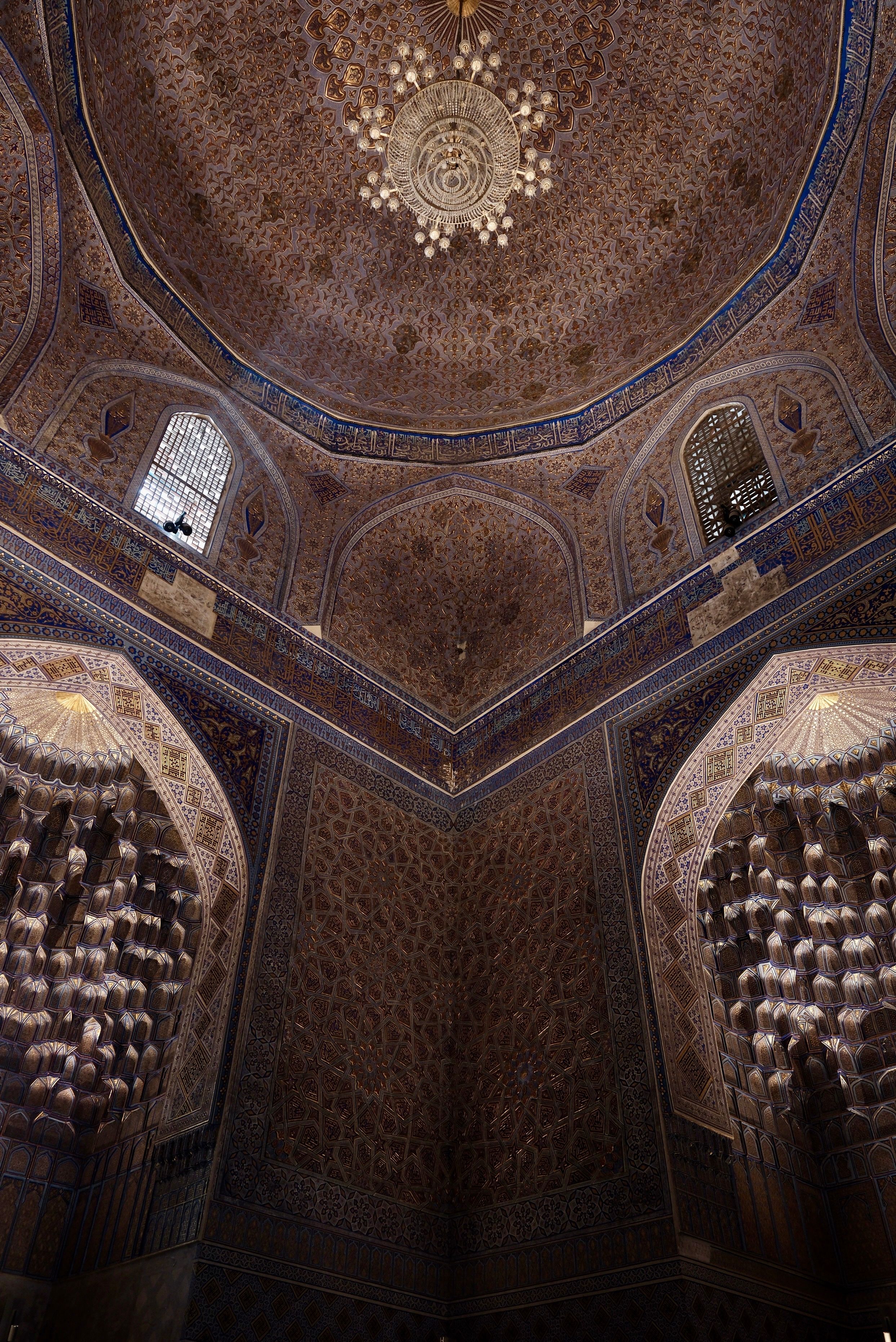 Intricate Dome of Historic Mosque in Uzbekistan · Free Stock Photo