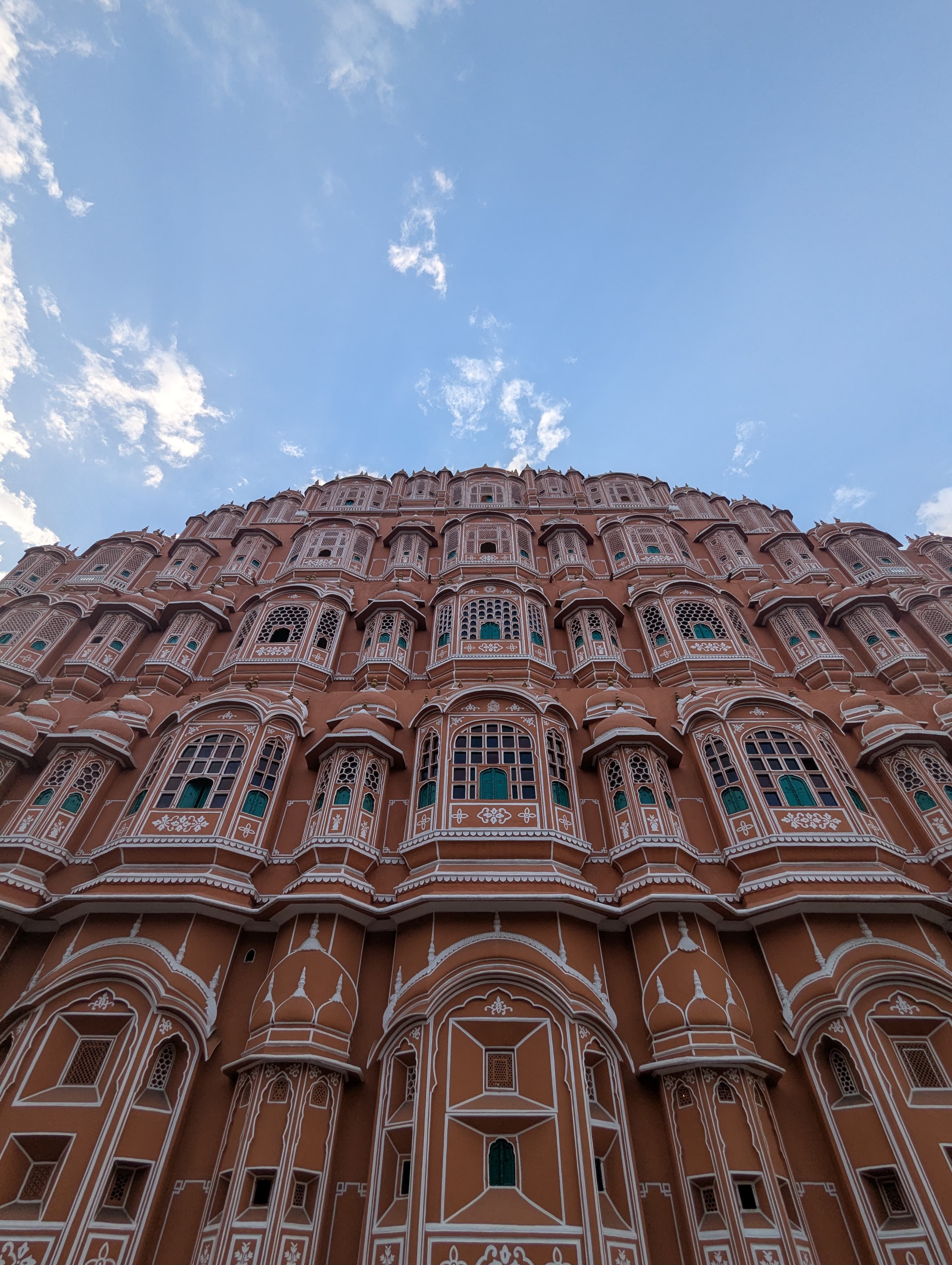 Stunning View of Hawa Mahal under Blue Sky · Free Stock Photo