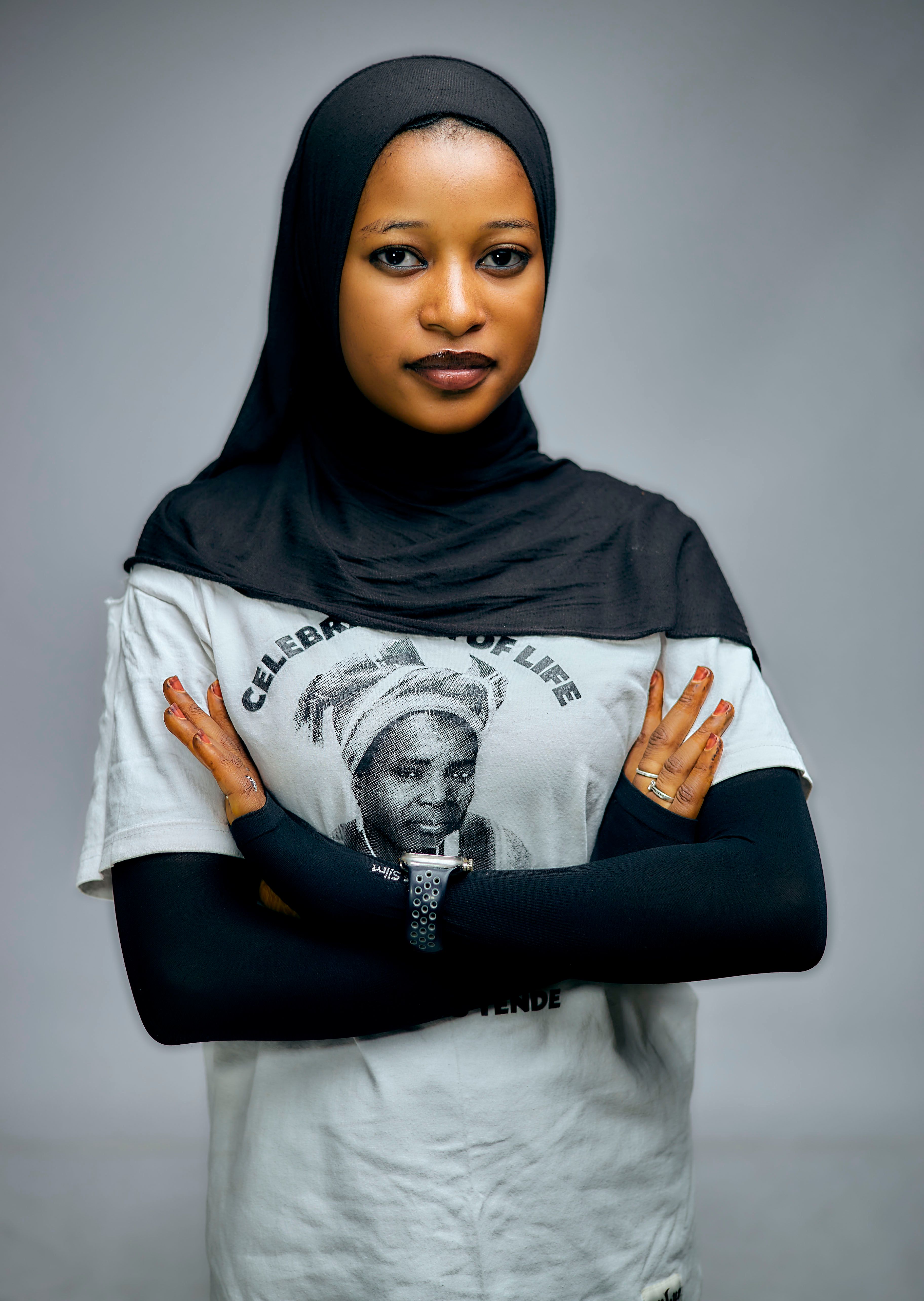 Confident Woman in Hijab with Folded Arms Portrait · Free Stock Photo