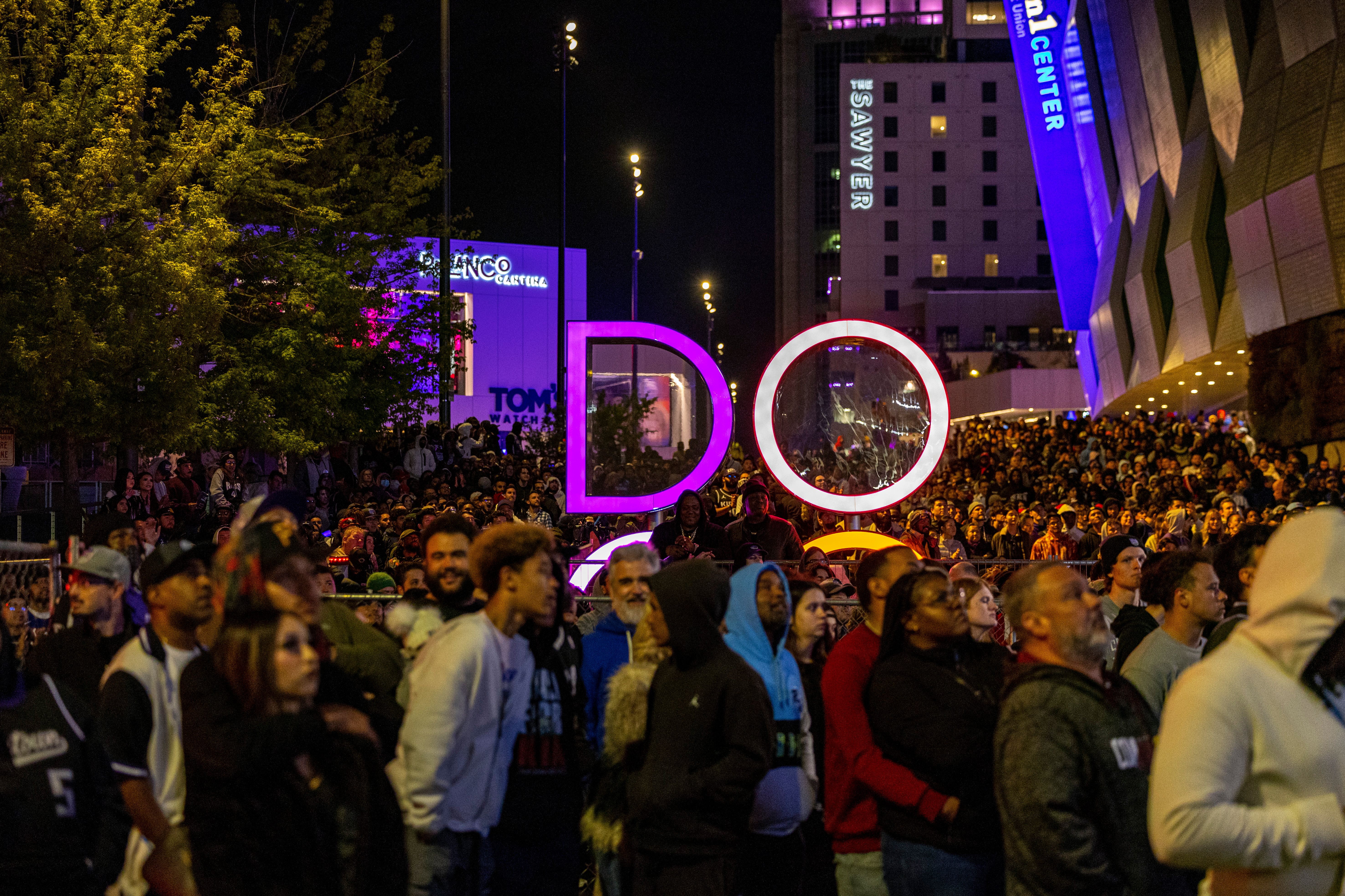 Crowd Enjoying Night Event in Urban Setting · Free Stock Photo