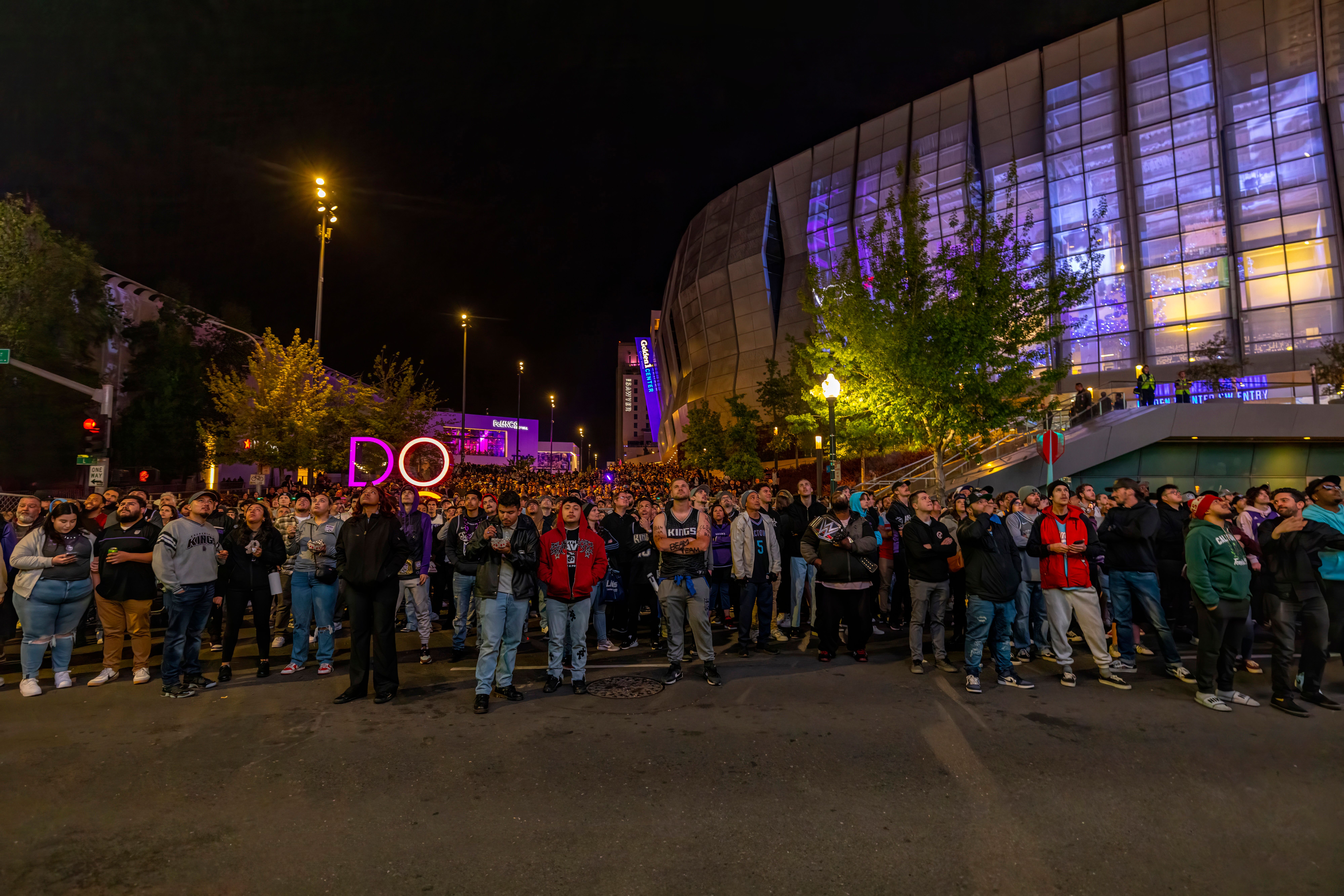 Large Crowd Gathered at Night Urban Event · Free Stock Photo
