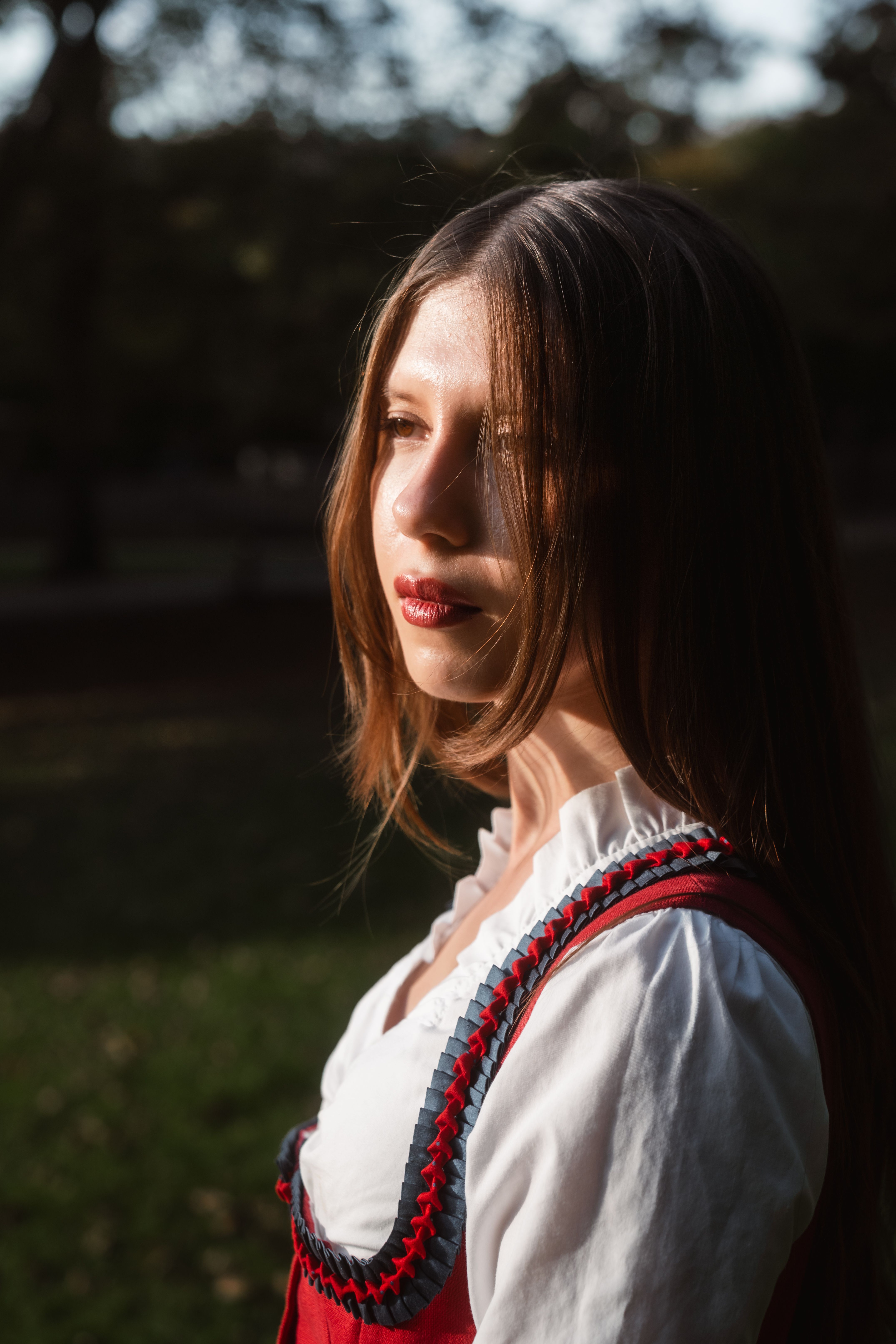 Young Woman in Traditional European Attire · Free Stock Photo