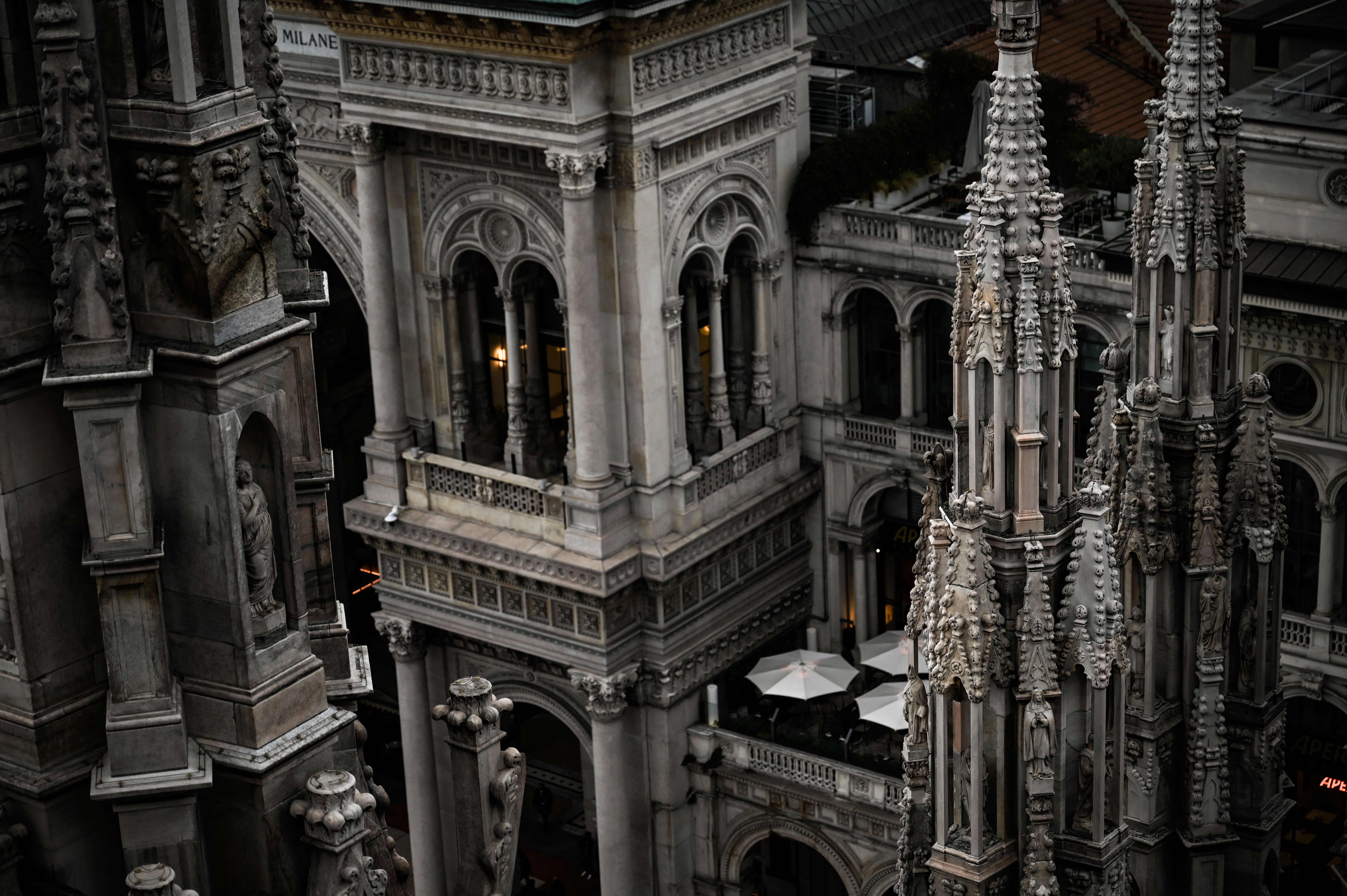Gothic Architecture of Milan Cathedral Rooftop · Free Stock Photo
