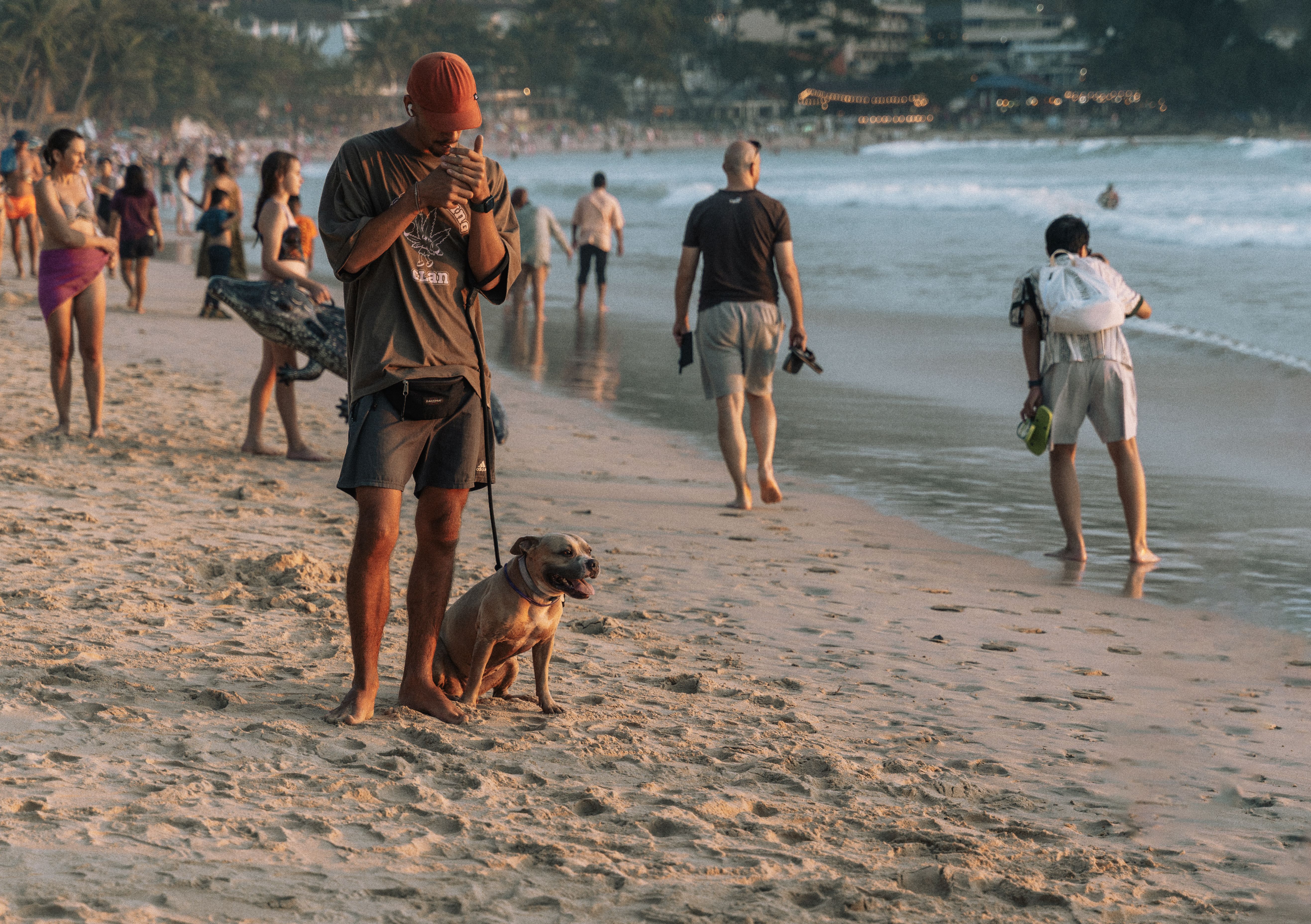 Relaxing Beach Walk at Sunset in Phuket · Free Stock Photo
