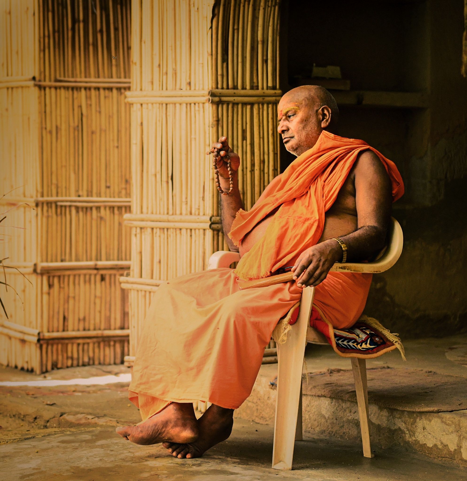Indian Monk in Meditative Contemplation · Free Stock Photo