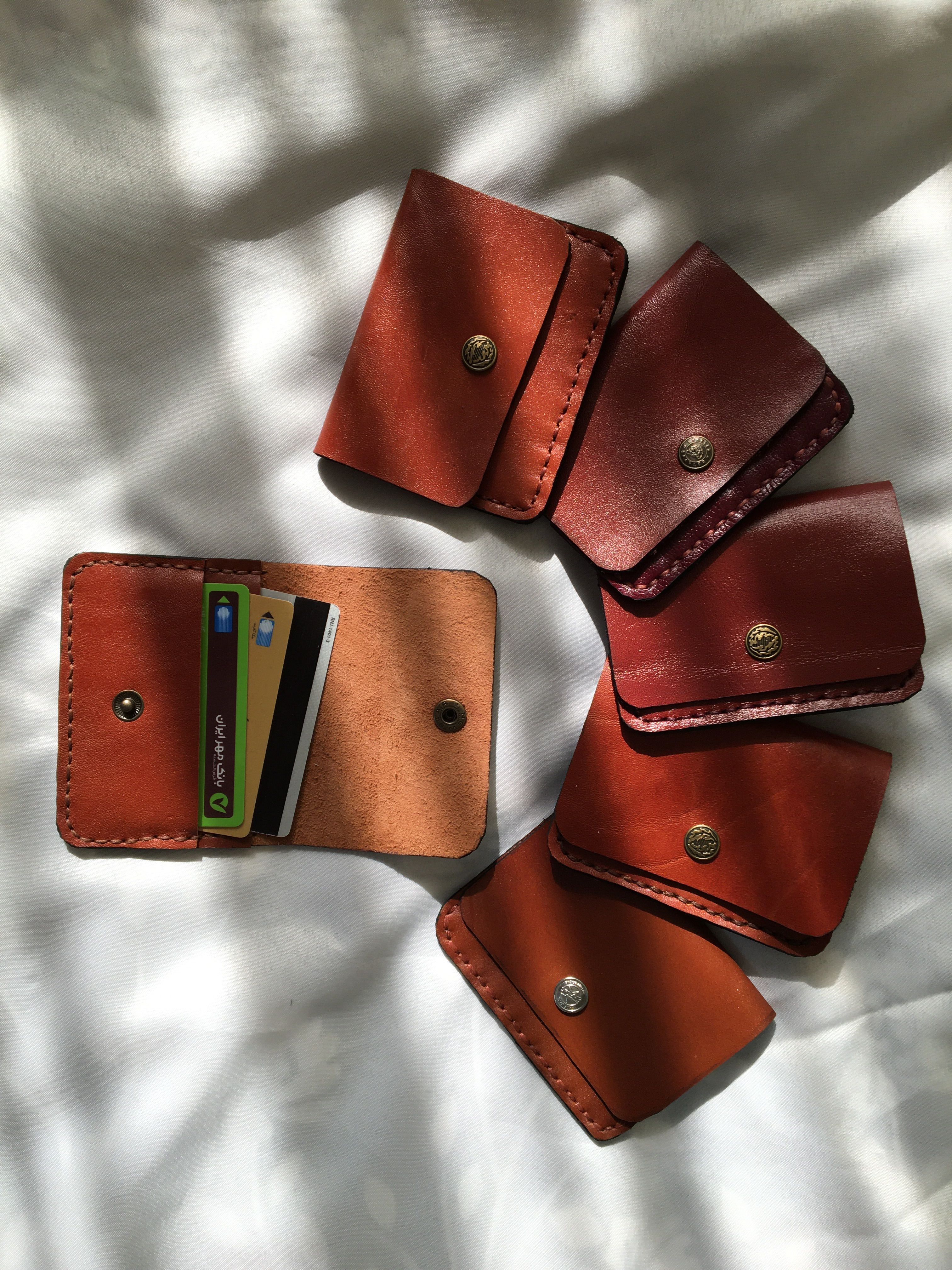 Handcrafted Leather Wallets with Credit Cards · Free Stock Photo