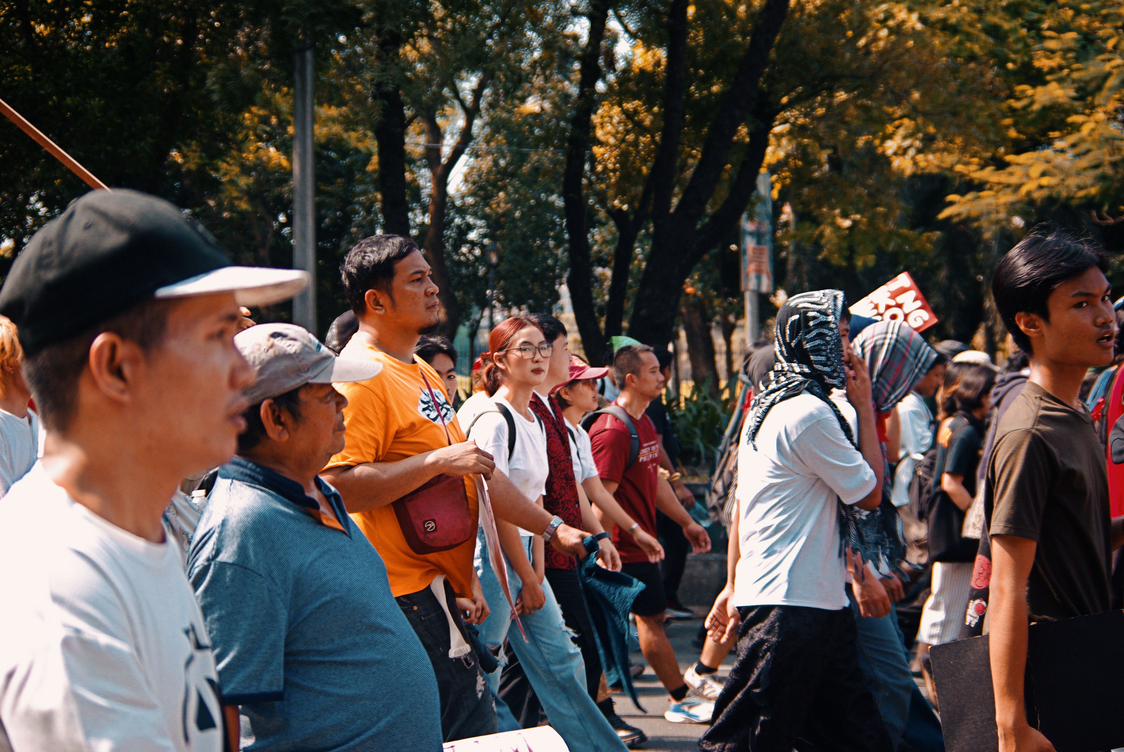 Street Protest with Diverse Group of People Outdoors · Free Stock Photo