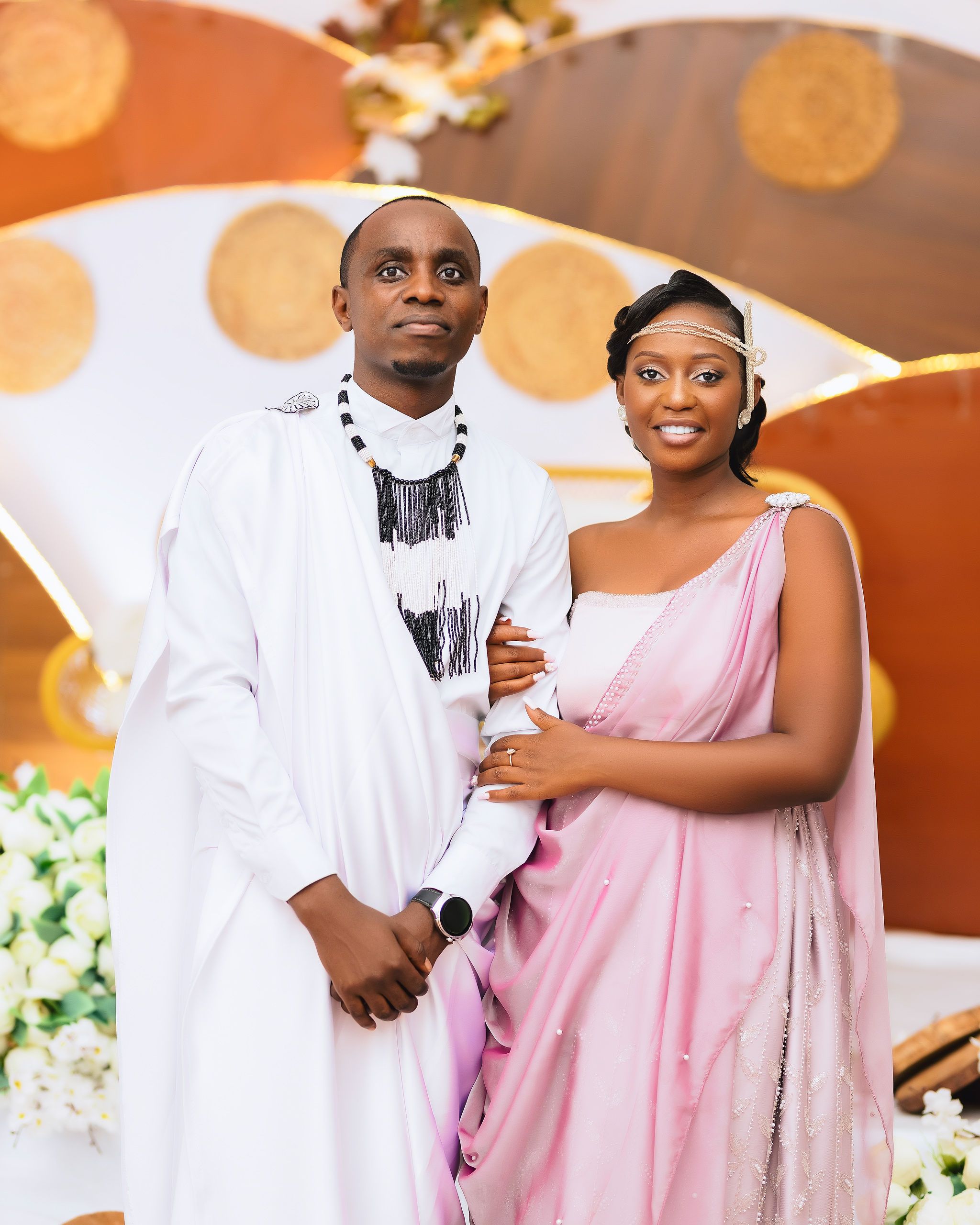 Elegant Cultural Wedding Attire Couple Portrait · Free Stock Photo