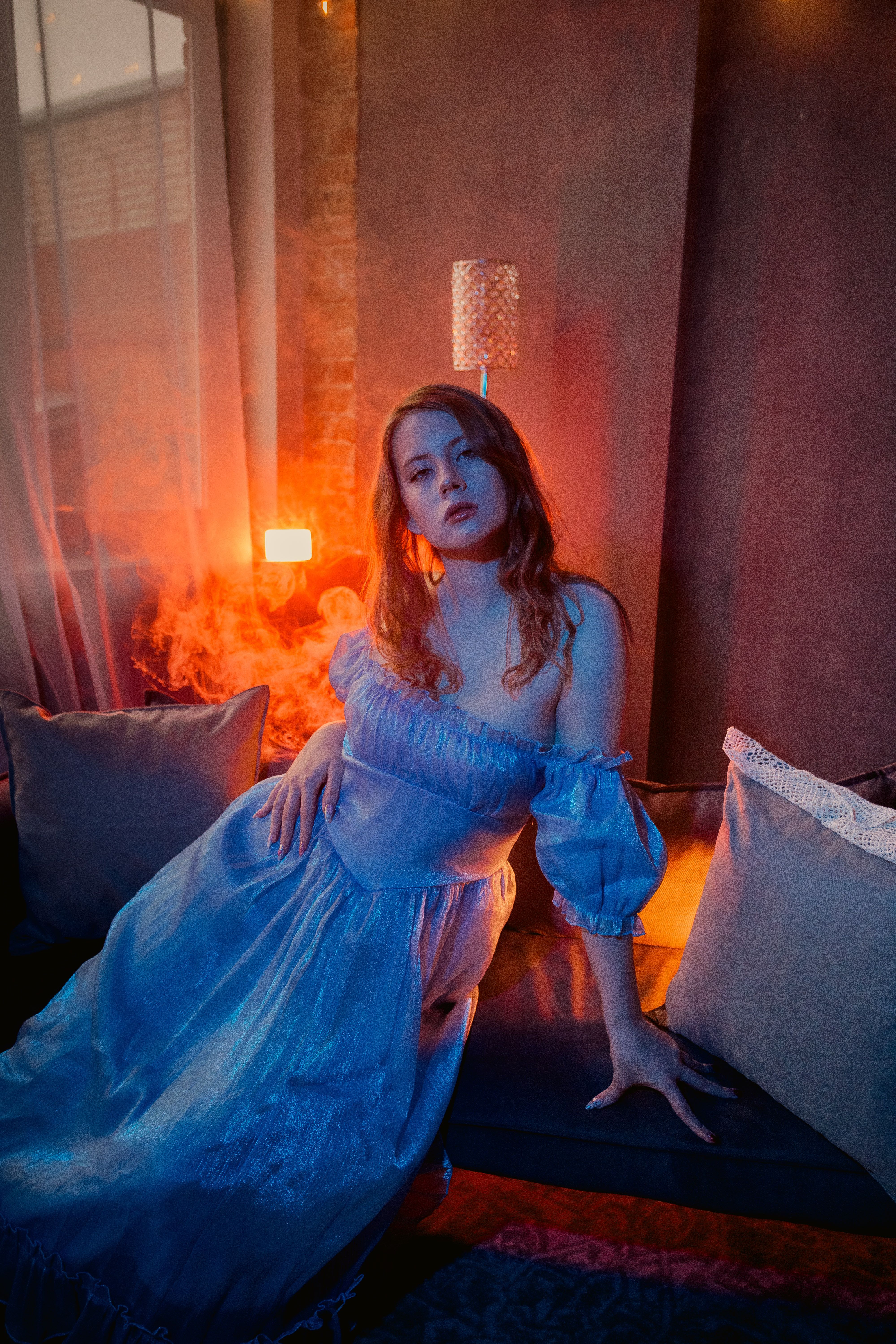 Moody Indoor Portrait with Dramatic Lighting · Free Stock Photo