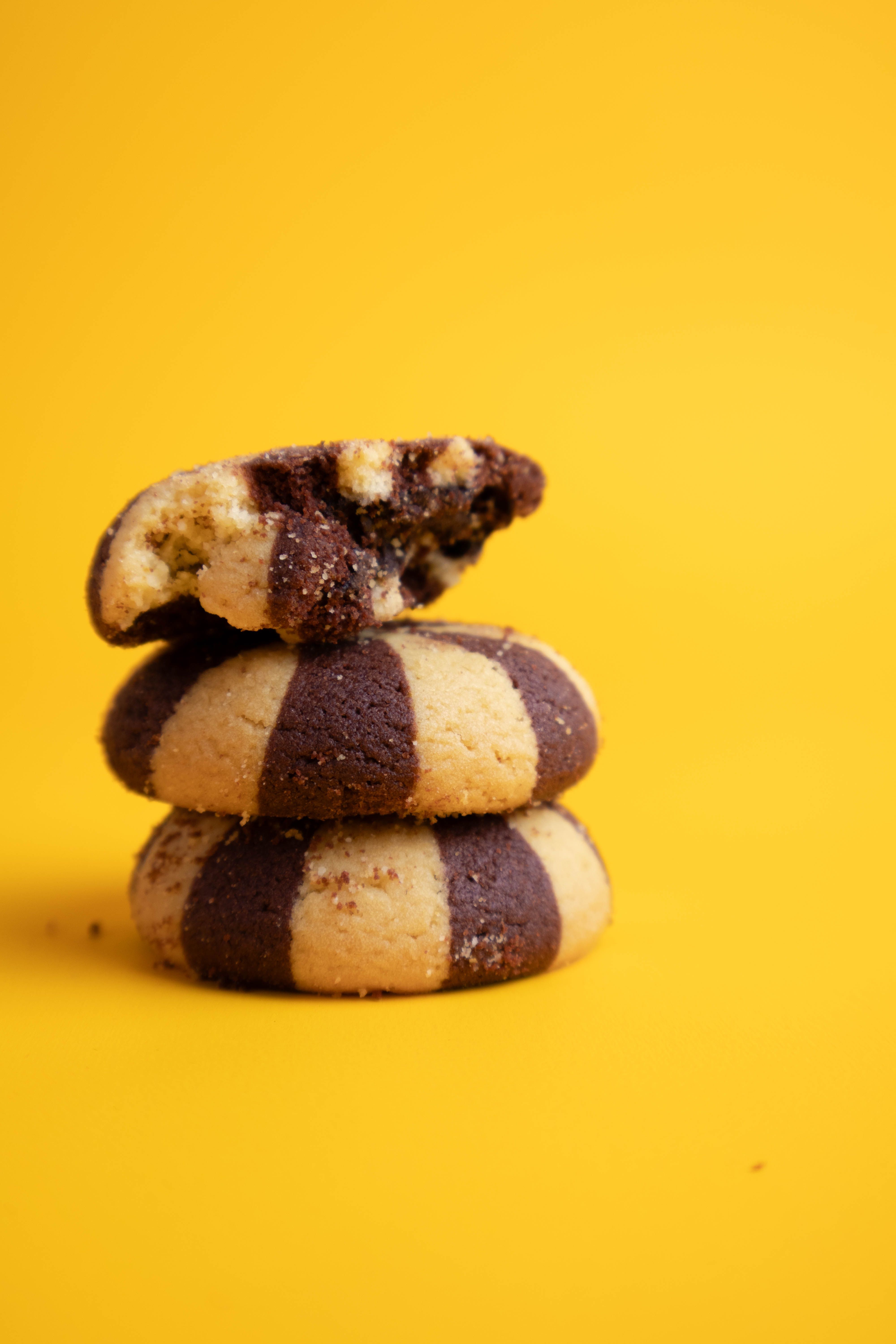 Delicious Chocolate Vanilla Swirl Biscuits · Free Stock Photo