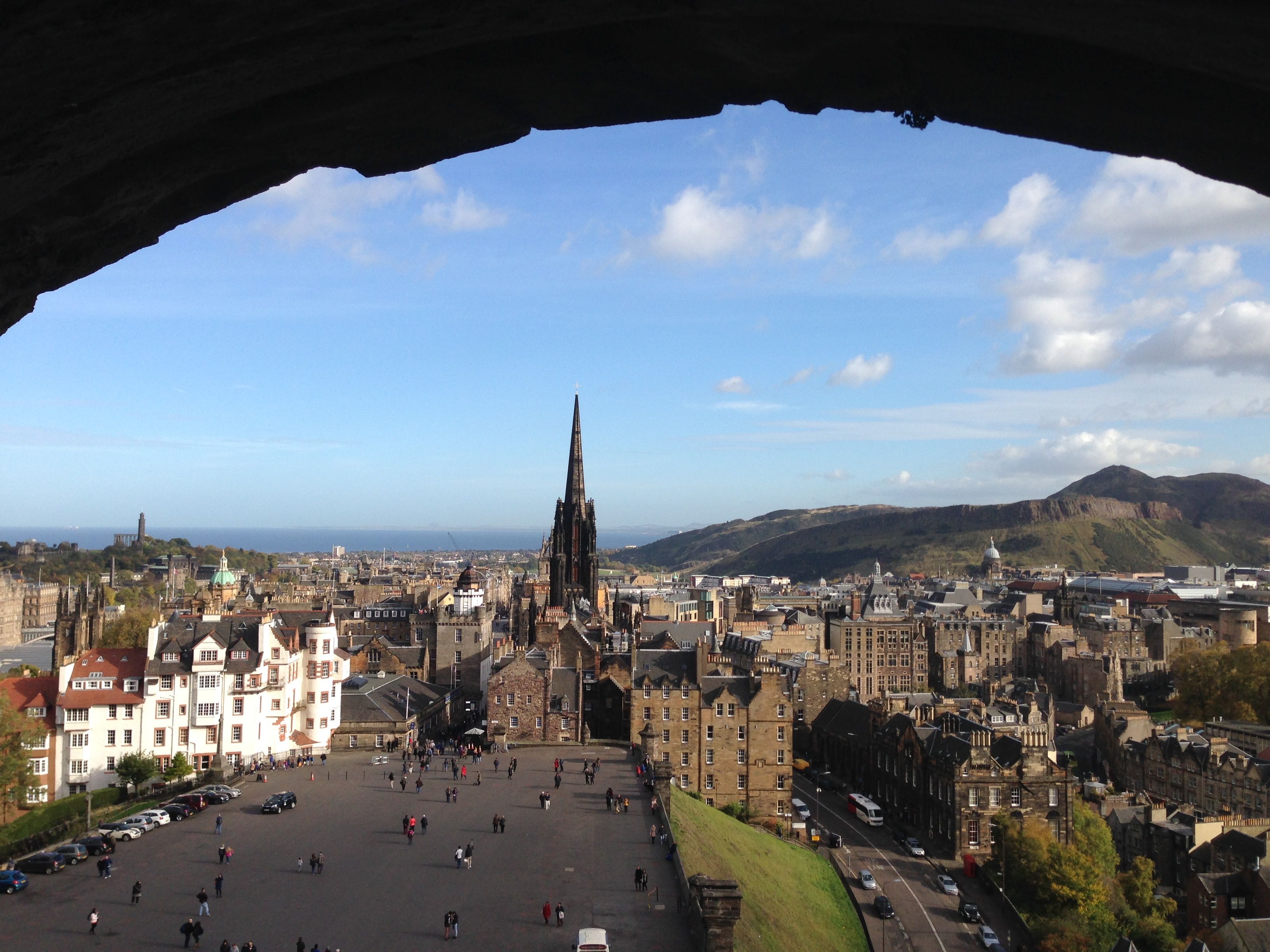 Panoramic View of Edinburgh from Castle · Free Stock Photo
