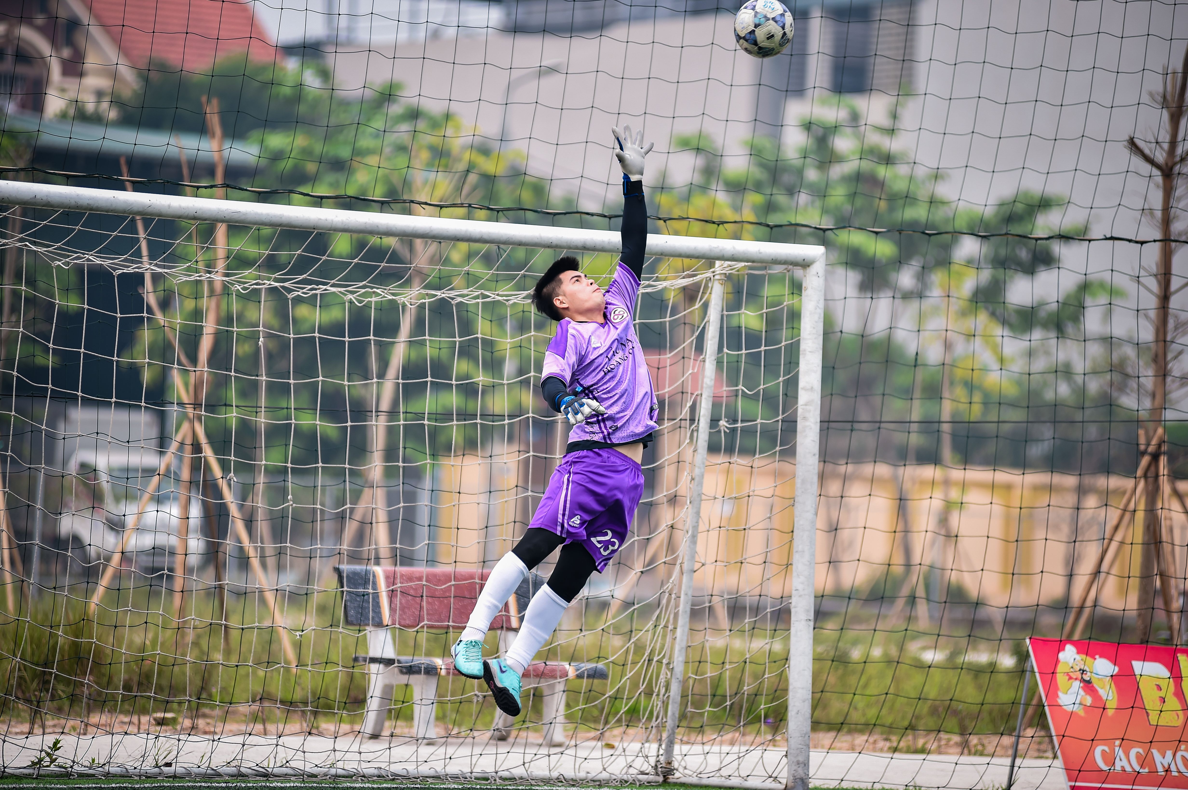 Goalkeeper Leaping to Save a Goal in Việt Nam · Free Stock Photo