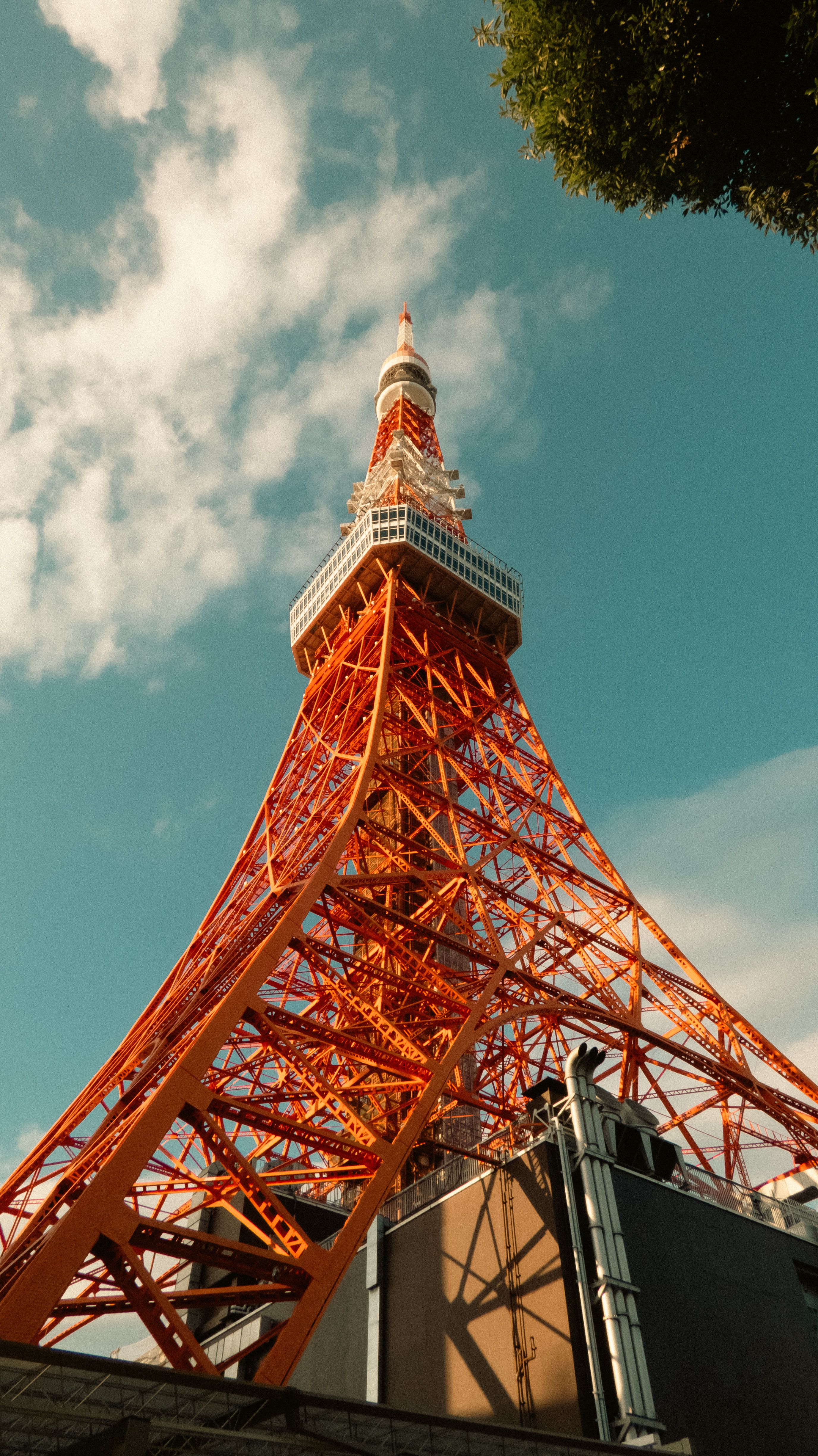 Stunning View of Tokyo Tower Against Blue Sky · Free Stock Photo