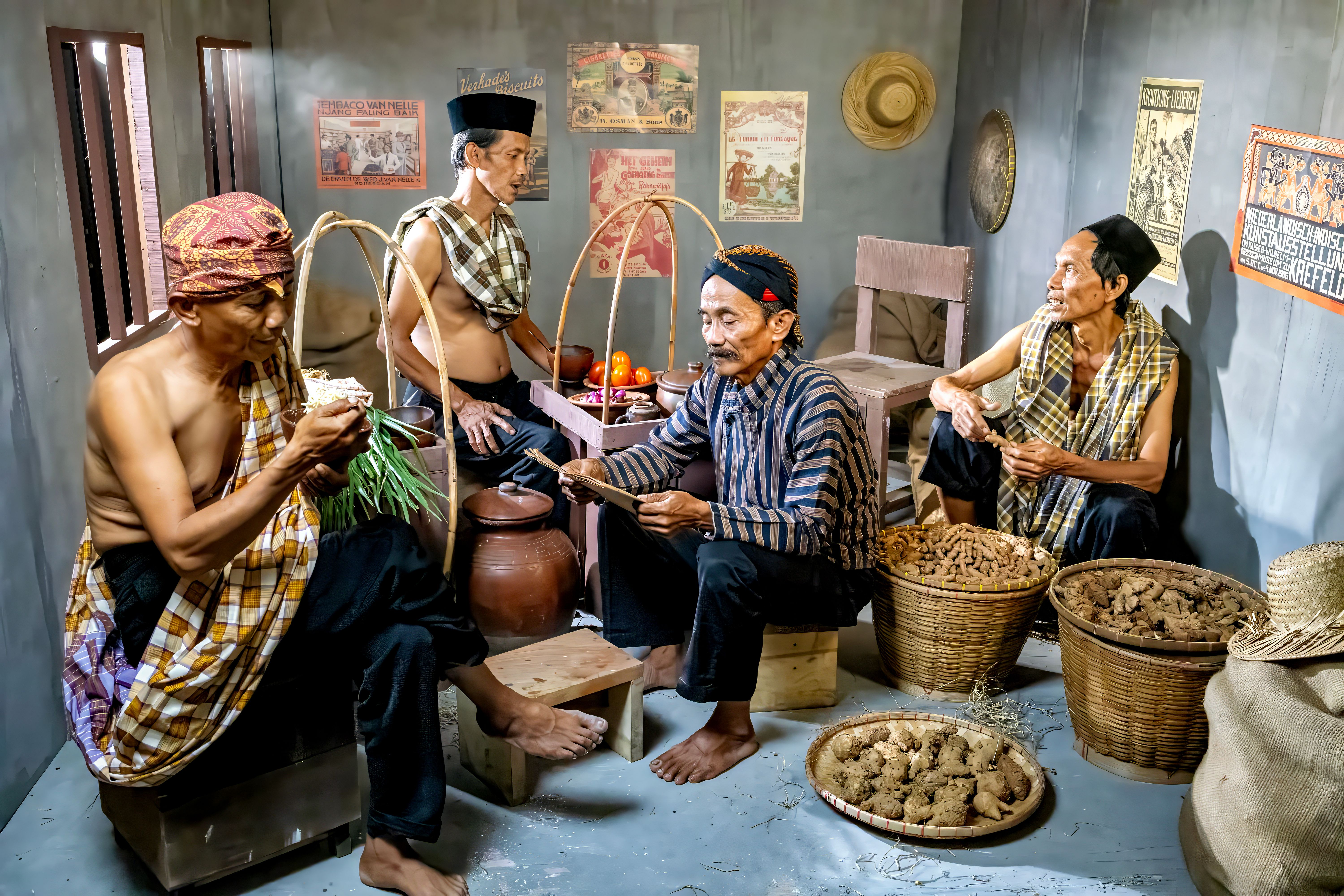 Traditional Indonesian Gathering in Authentic Interior · Free Stock Photo