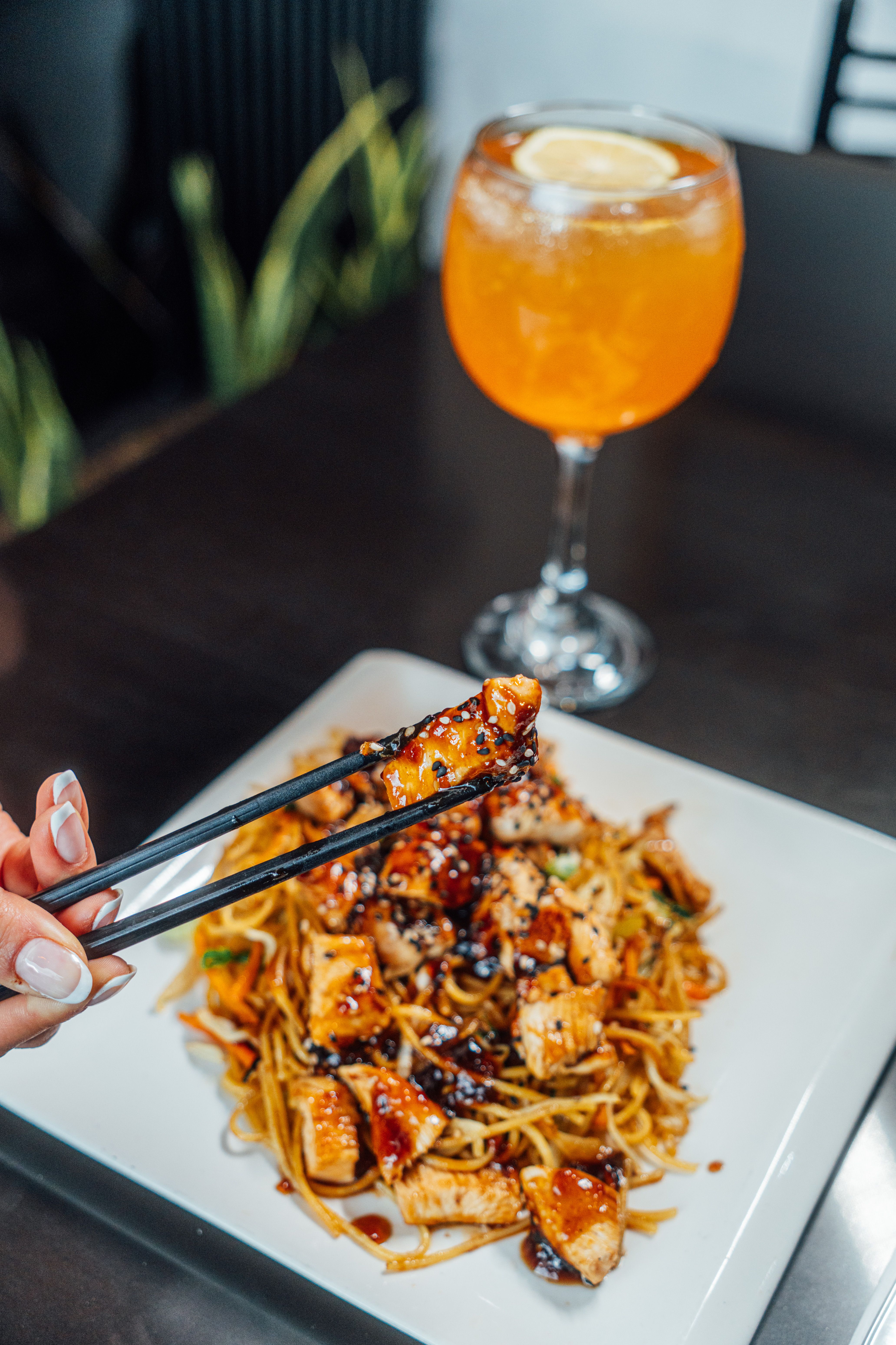 Scrumptious Food on a Ceramic Plate · Free Stock Photo
