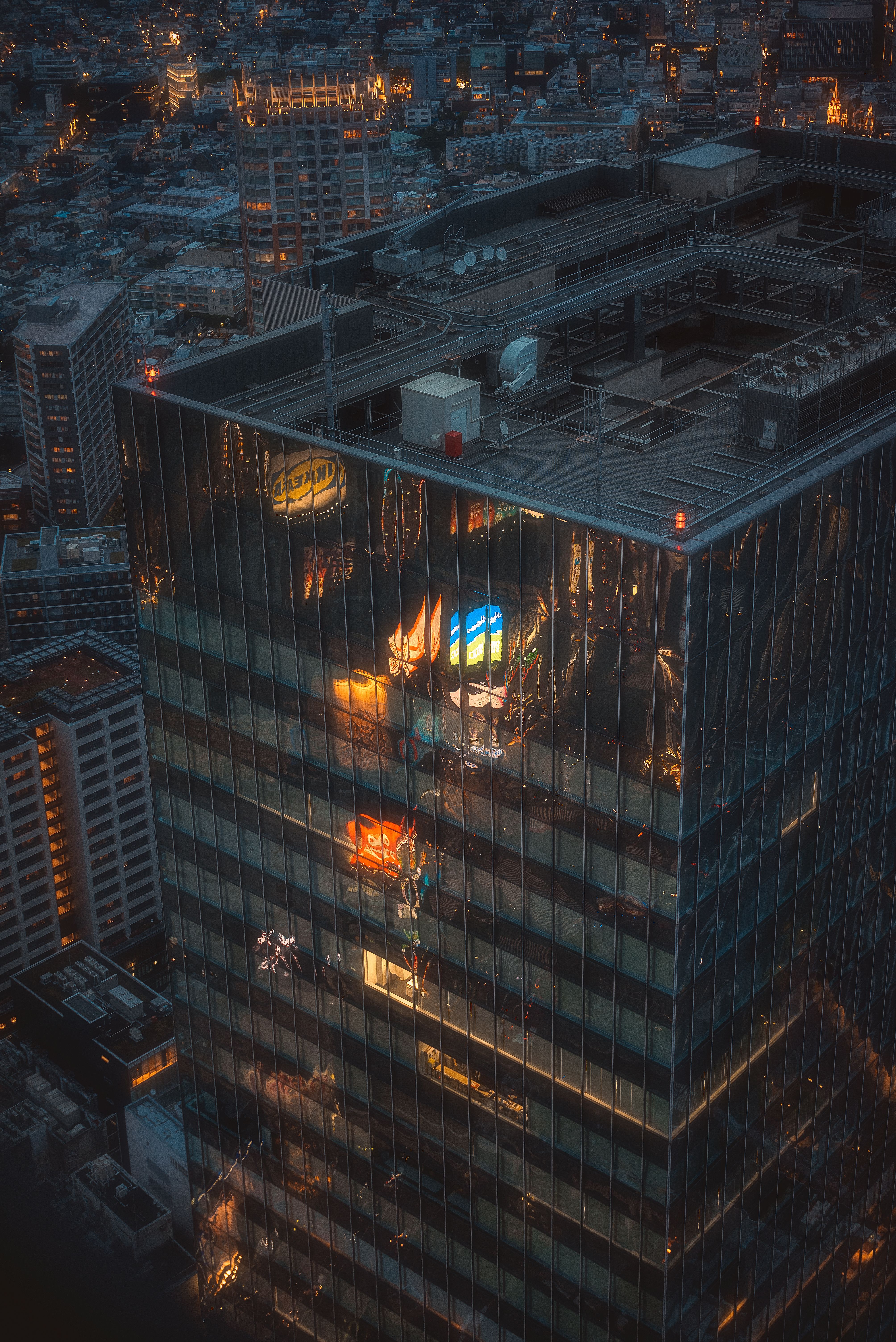 Nighttime Aerial View of Tokyo Cityscape · Free Stock Photo