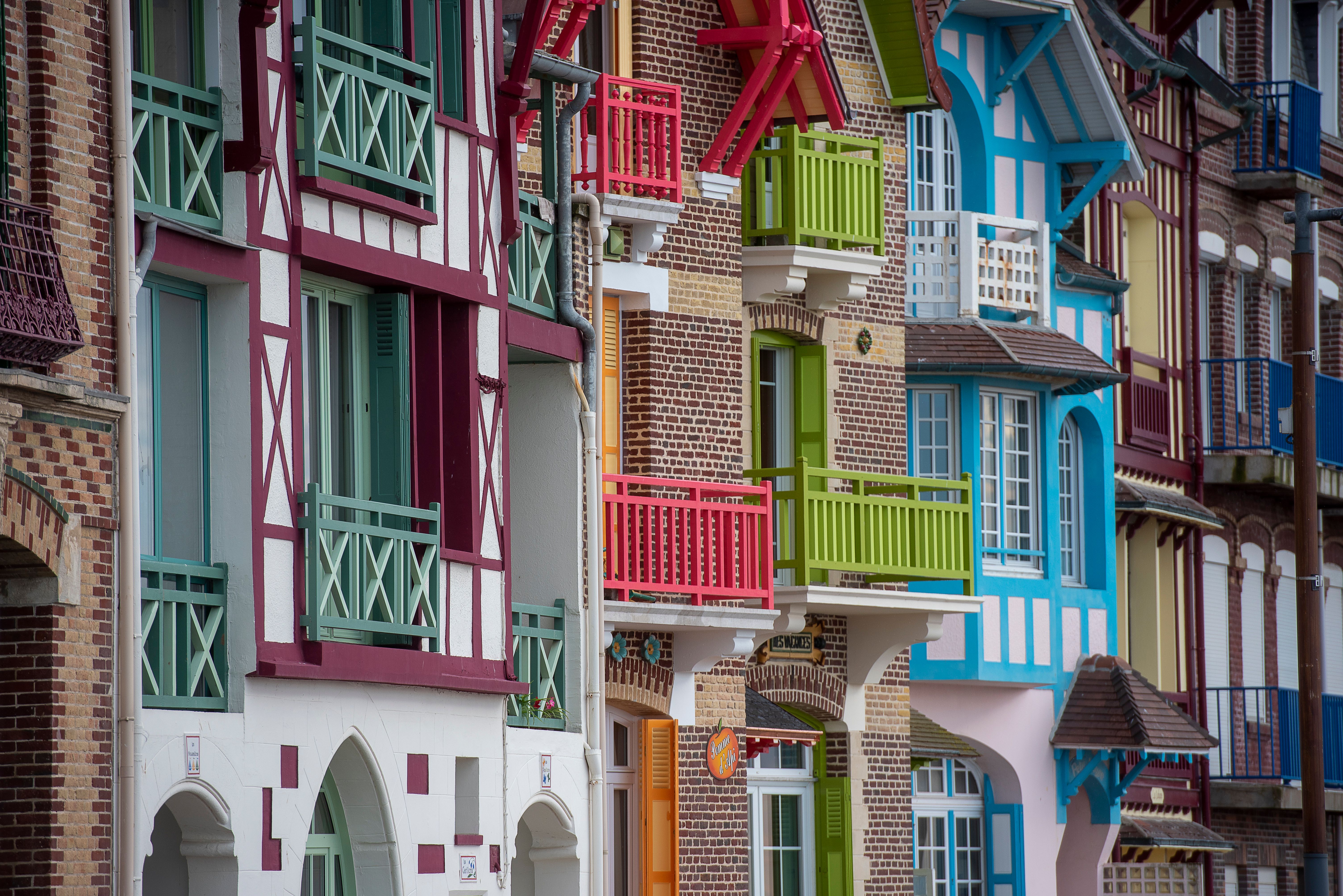 Colorful European Architectural Facades · Free Stock Photo