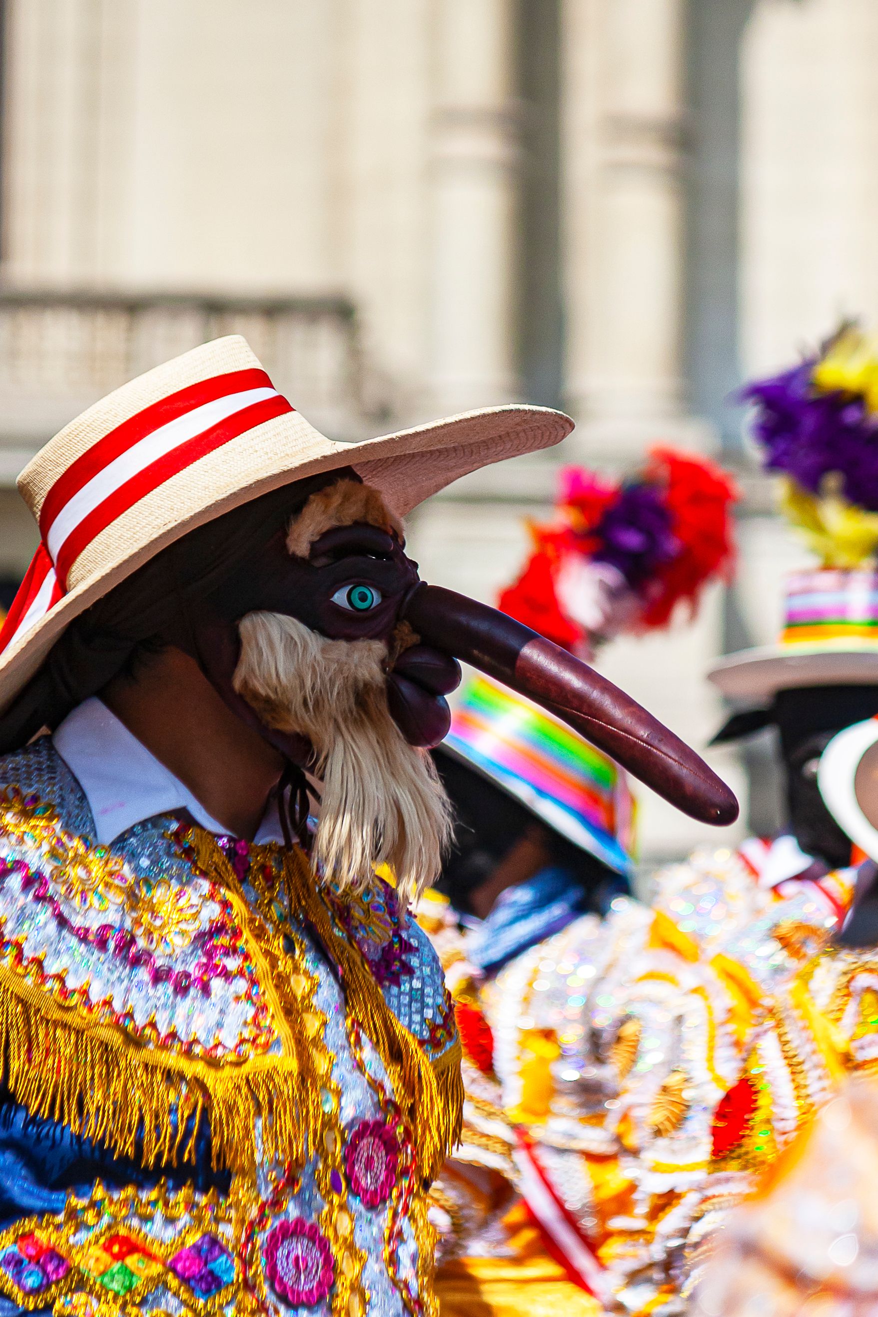 Colorful Traditional Peruvian Festival Costume · Free Stock Photo