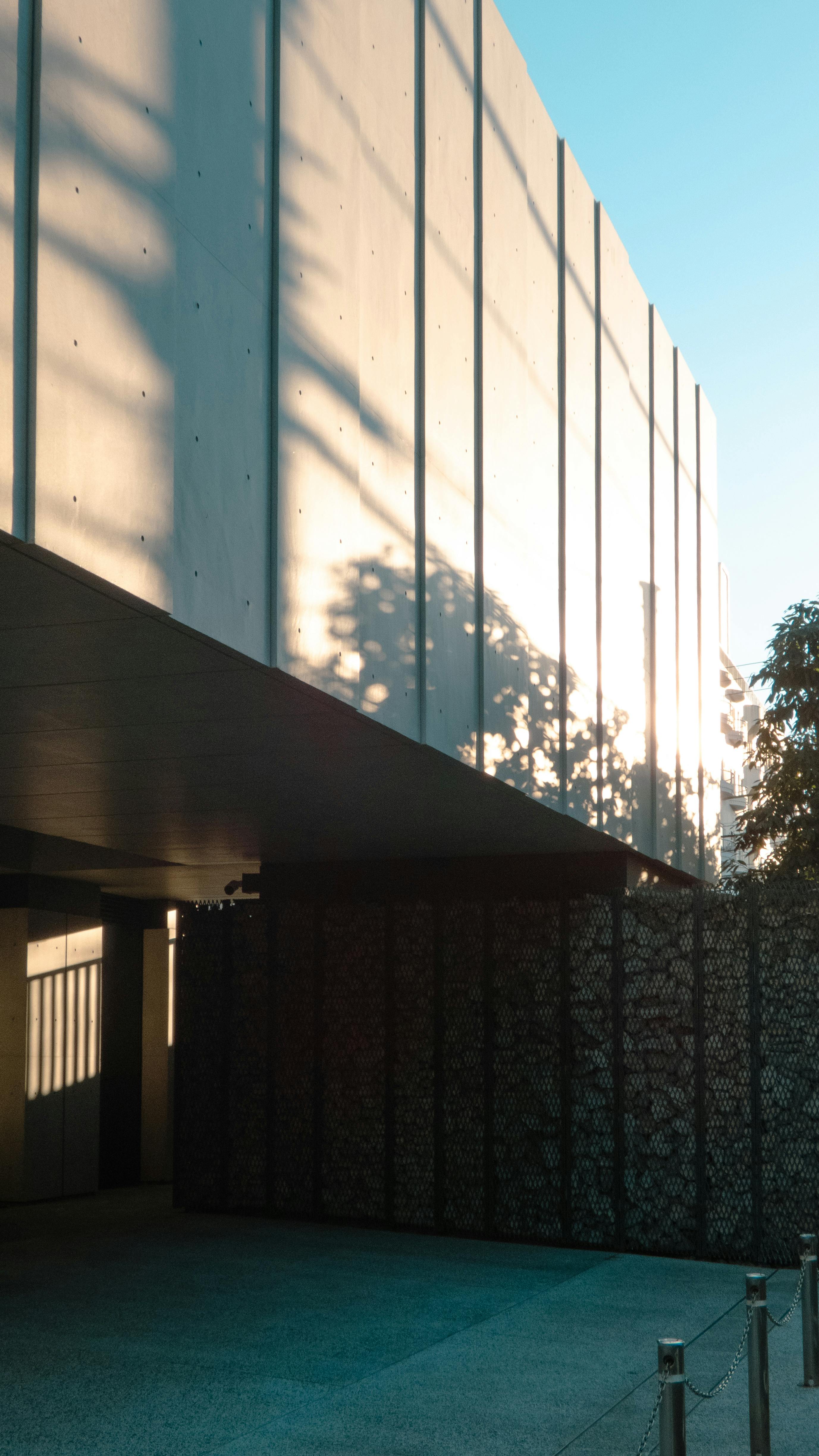 Modern Architectural Structure in Sunset Light · Free Stock Photo