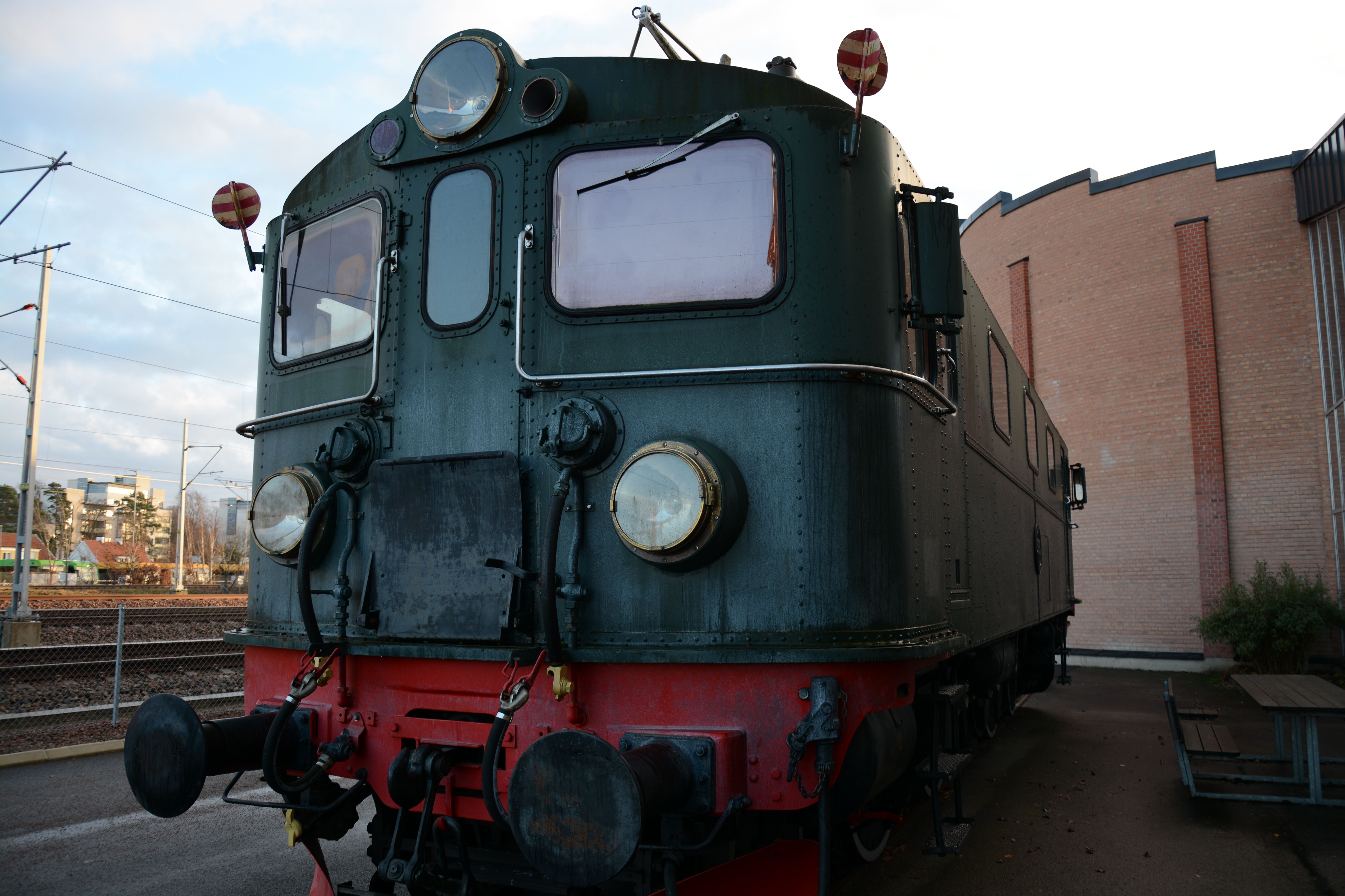 Vintage Locomotive at a Railway Museum · Free Stock Photo