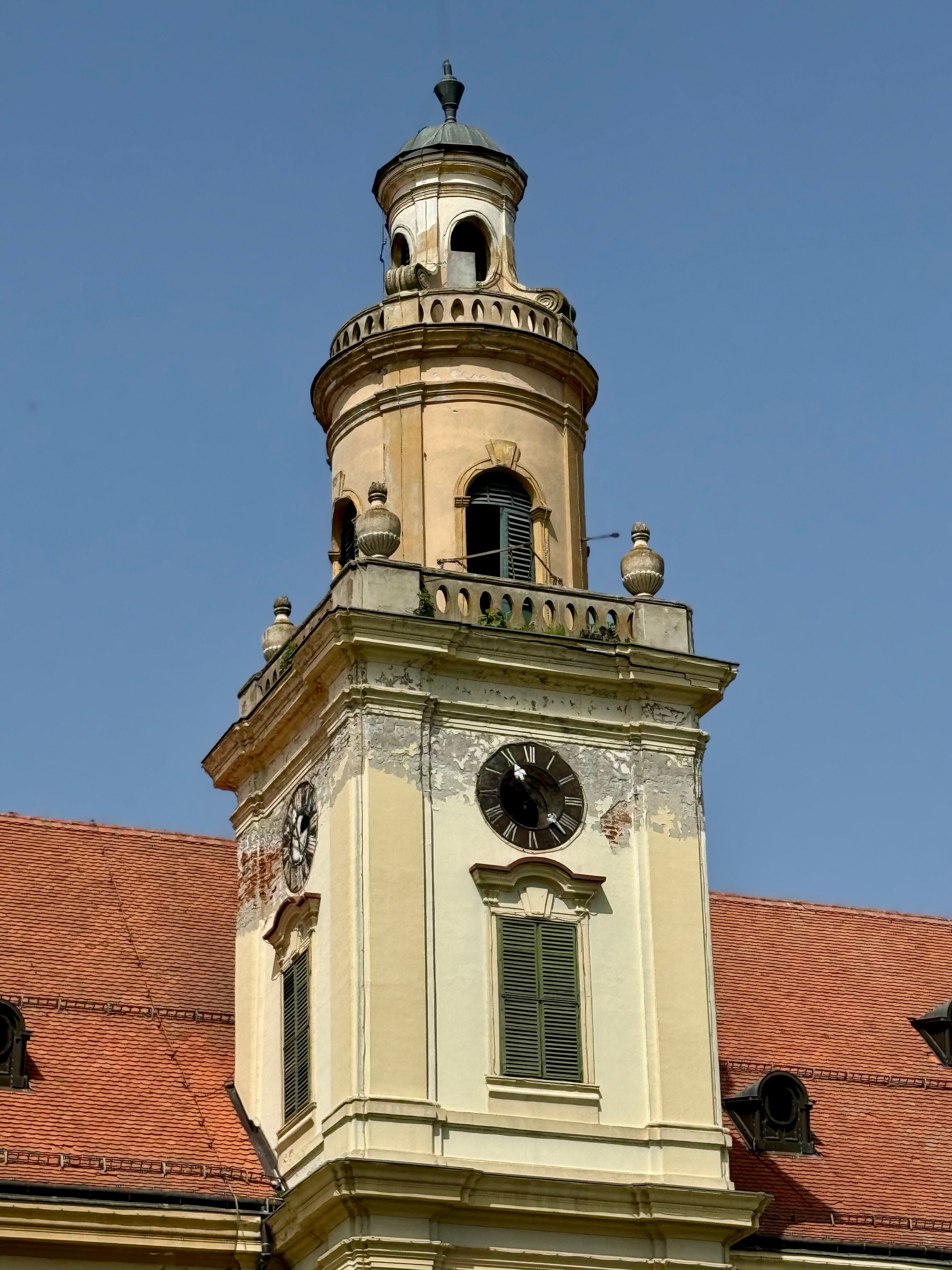 Historic Baroque Clock Tower in Valpovo · Free Stock Photo