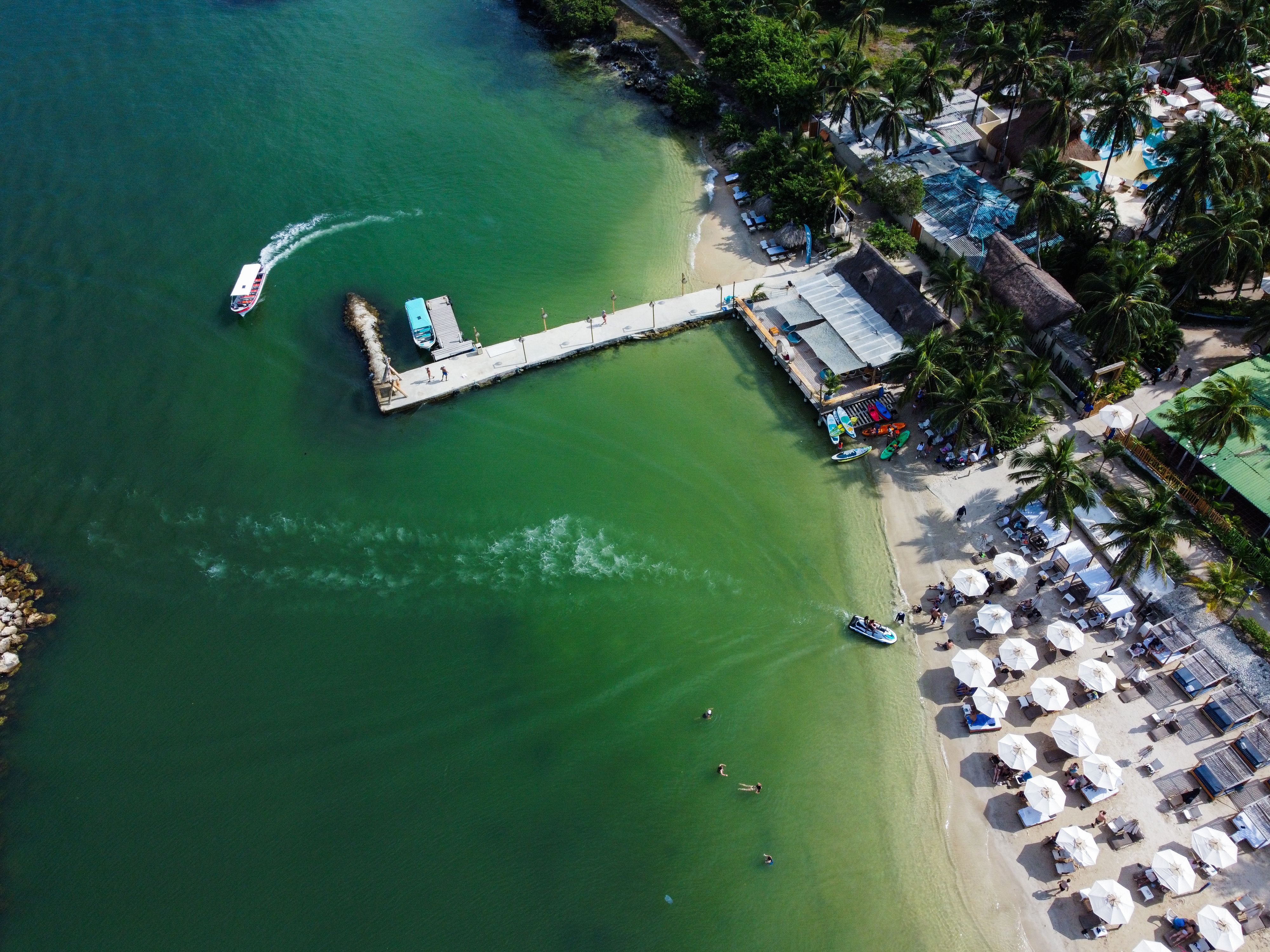 Aerial View of Sunny Beach in Bolívar, Colombia · Free Stock Photo