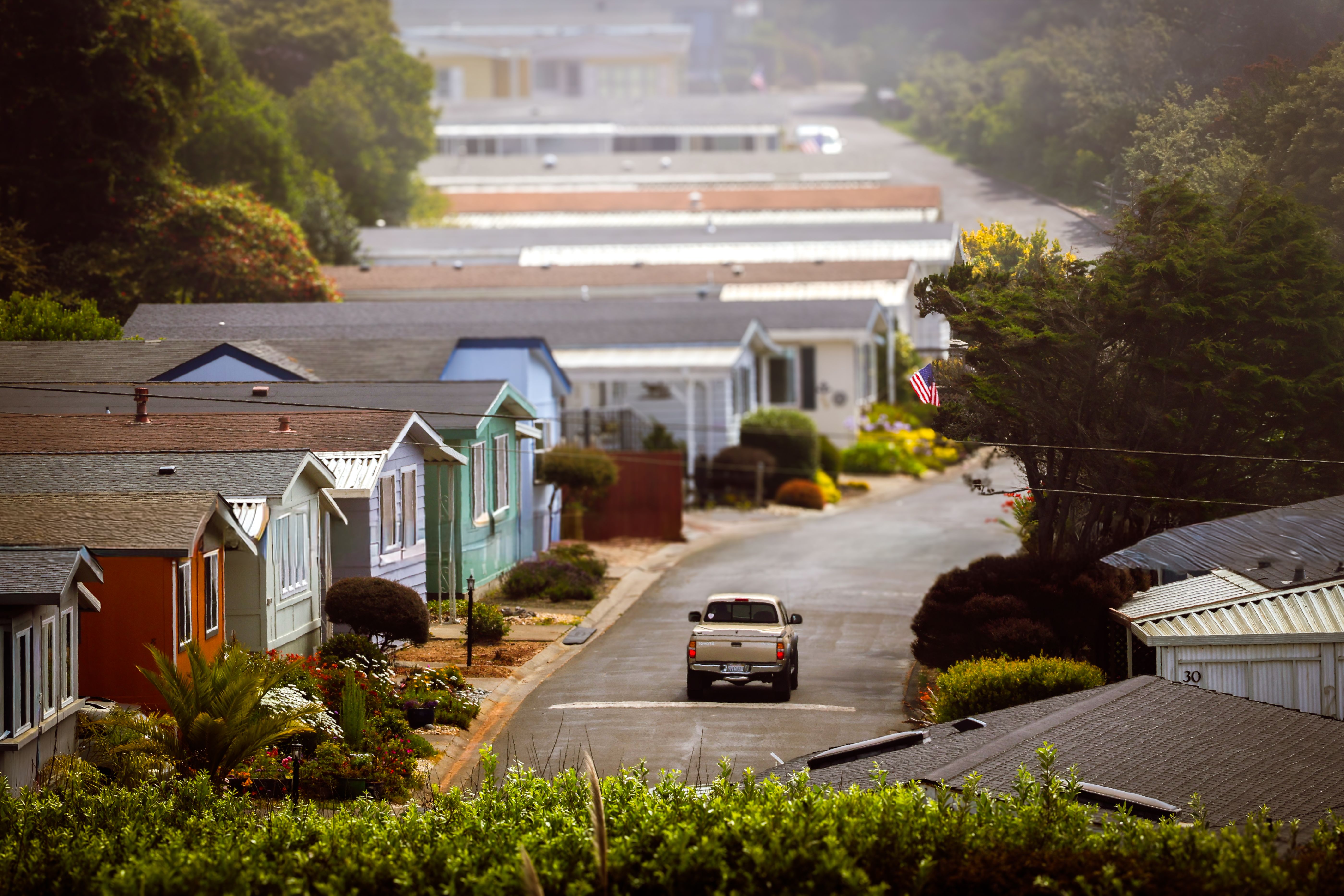 Colorful Mobile Homes in Fort Bragg, California · Free Stock Photo