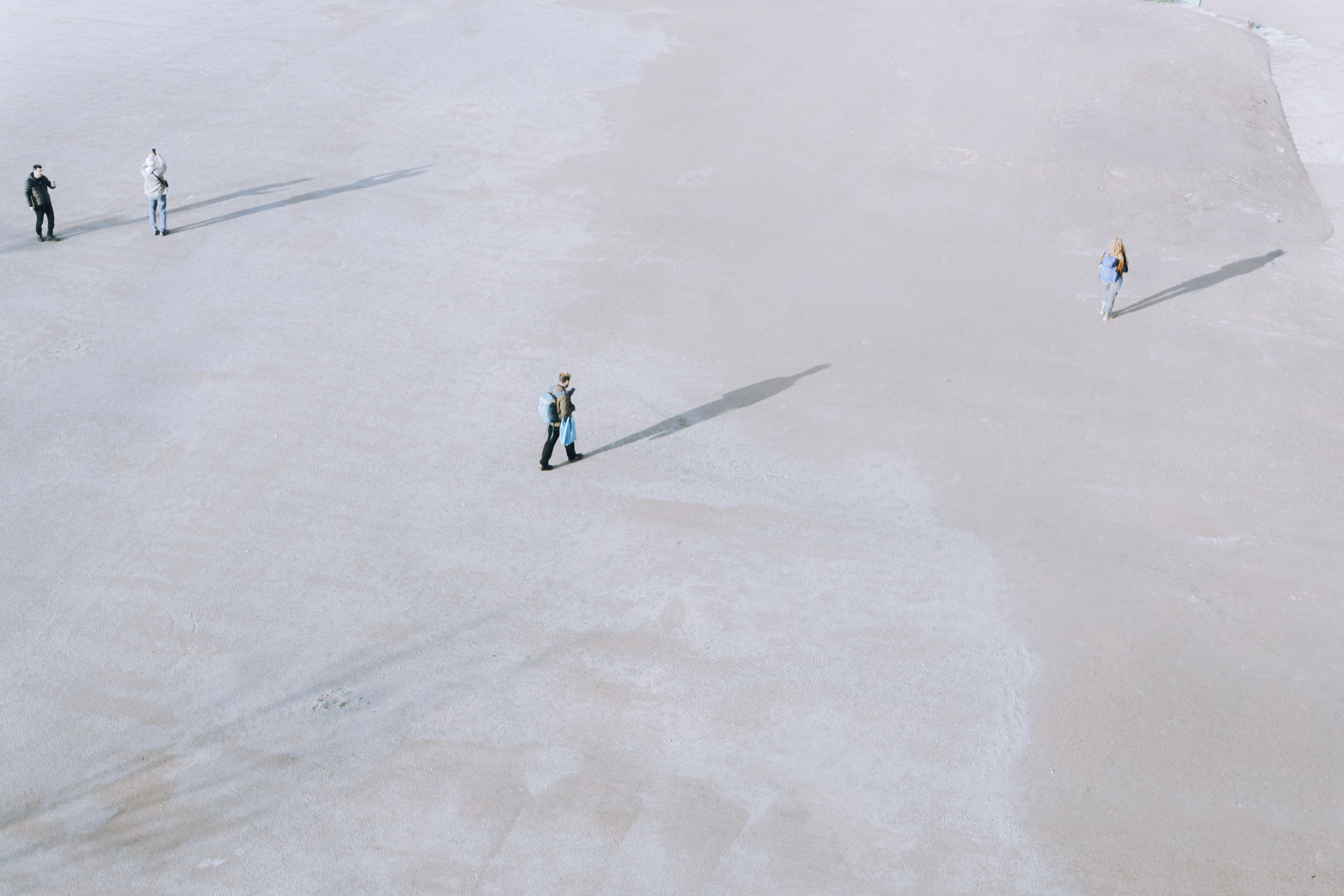 Aerial View of People on Vast Open Space in Istanbul · Free Stock Photo