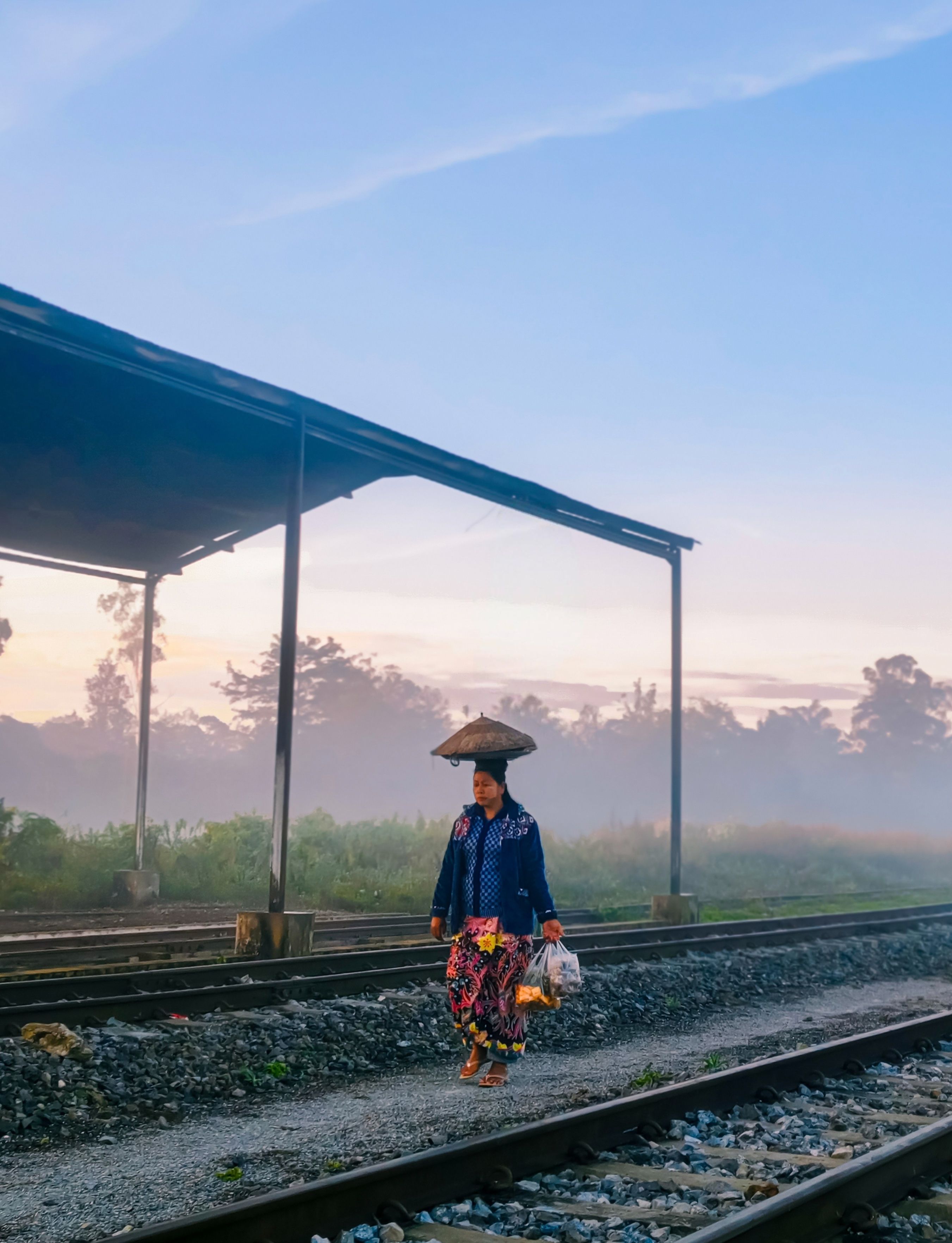 Woman Walking Slowly At Sunrise Photos, Download The BEST Free Woman ...