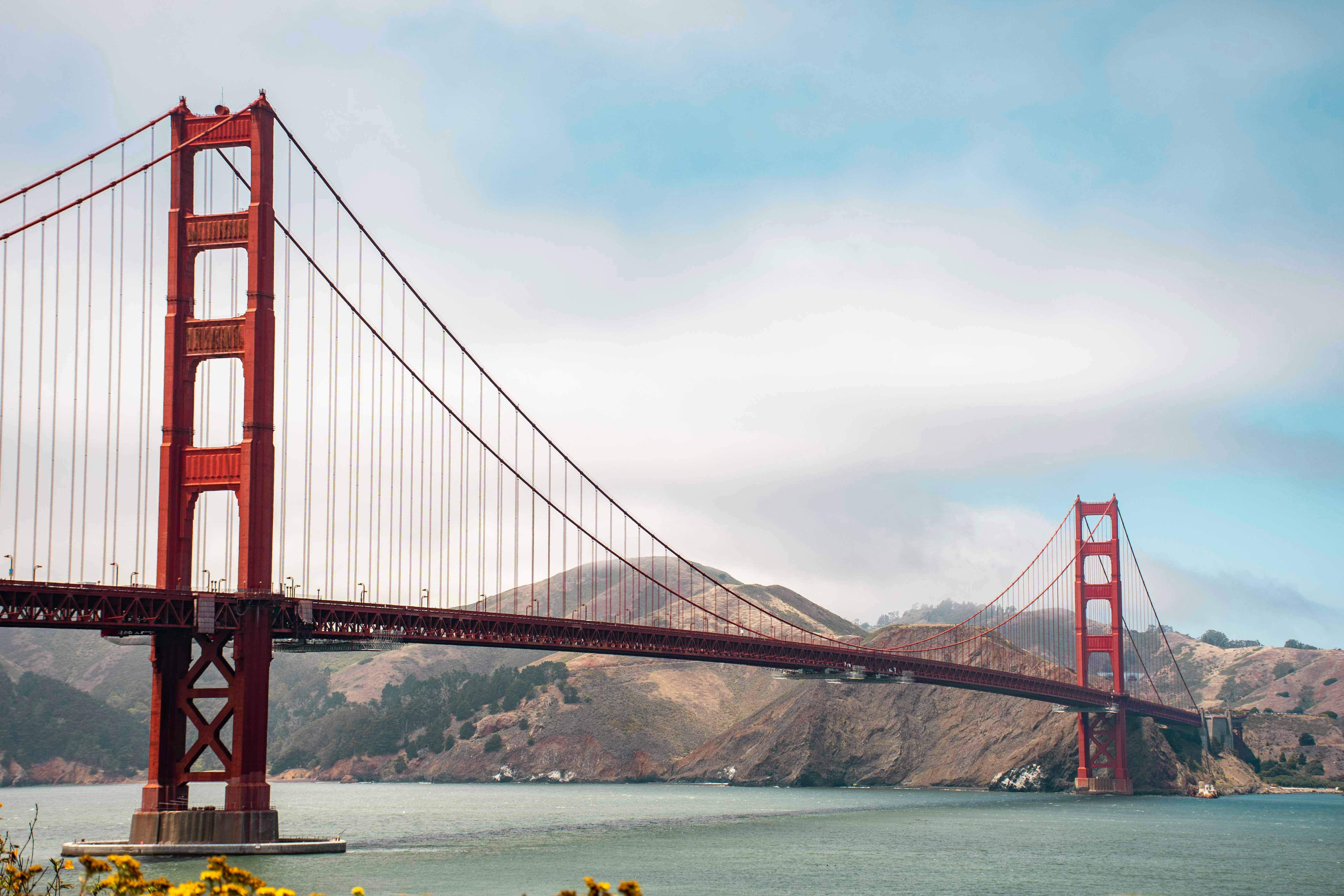 Golden Gate Bridge spanning San Francisco Bay · Free Stock Photo